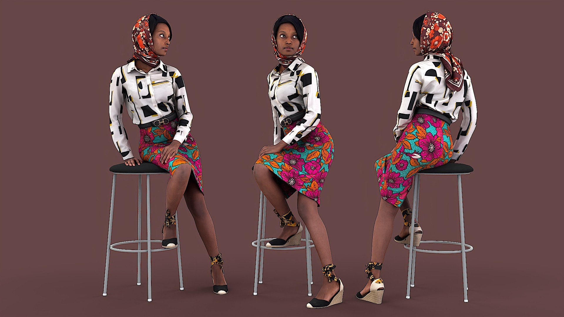 Elegant Woman 3D Model - TurboSquid 1855807