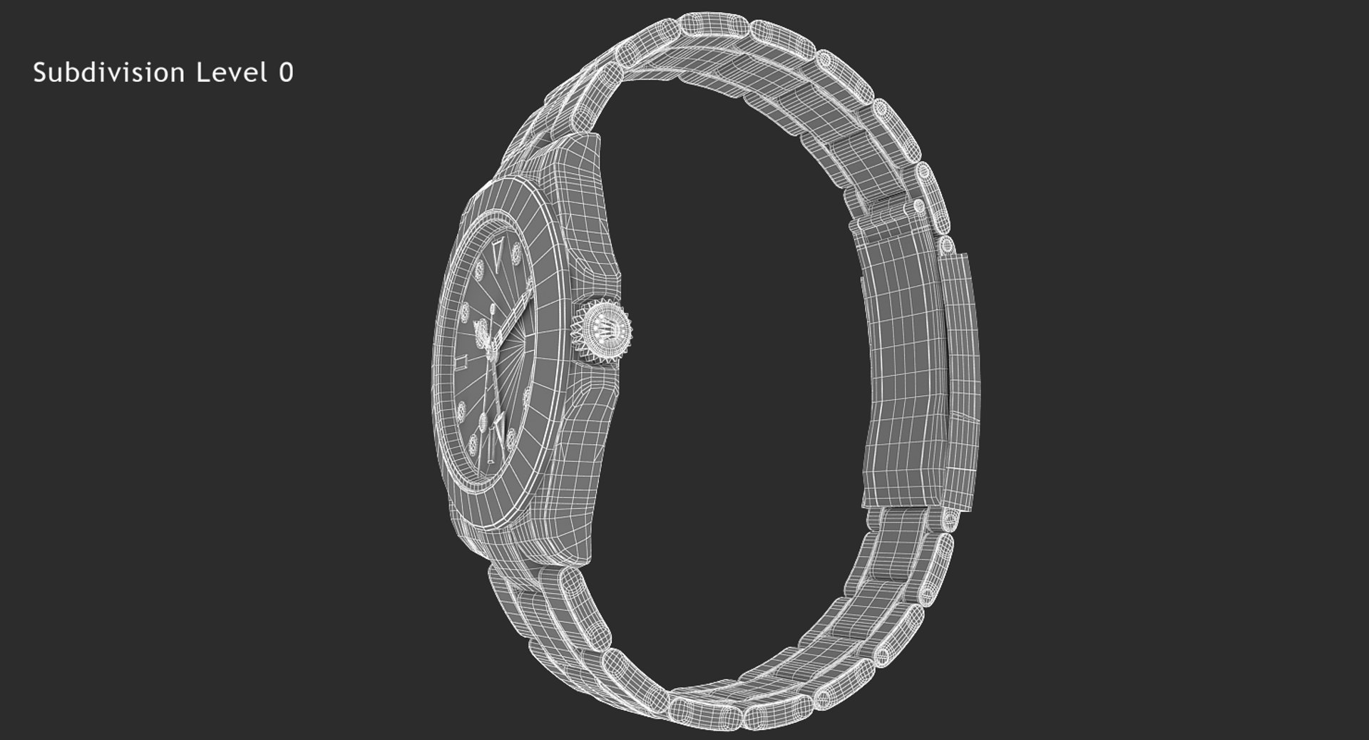 3d model realistic rolex explorer ii