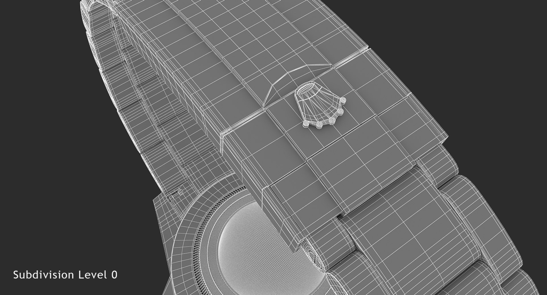 3d model realistic rolex explorer ii