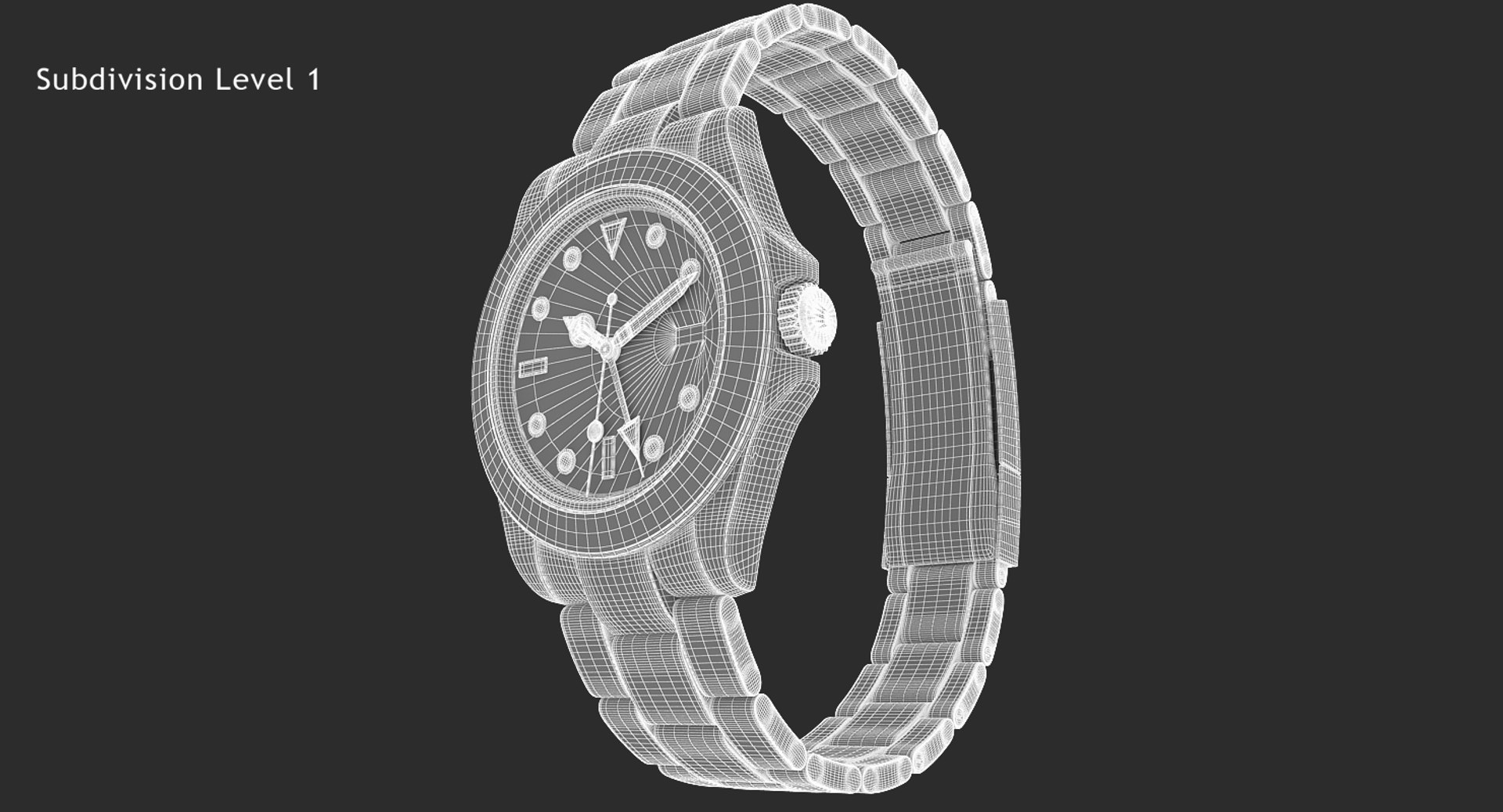 3d model realistic rolex explorer ii