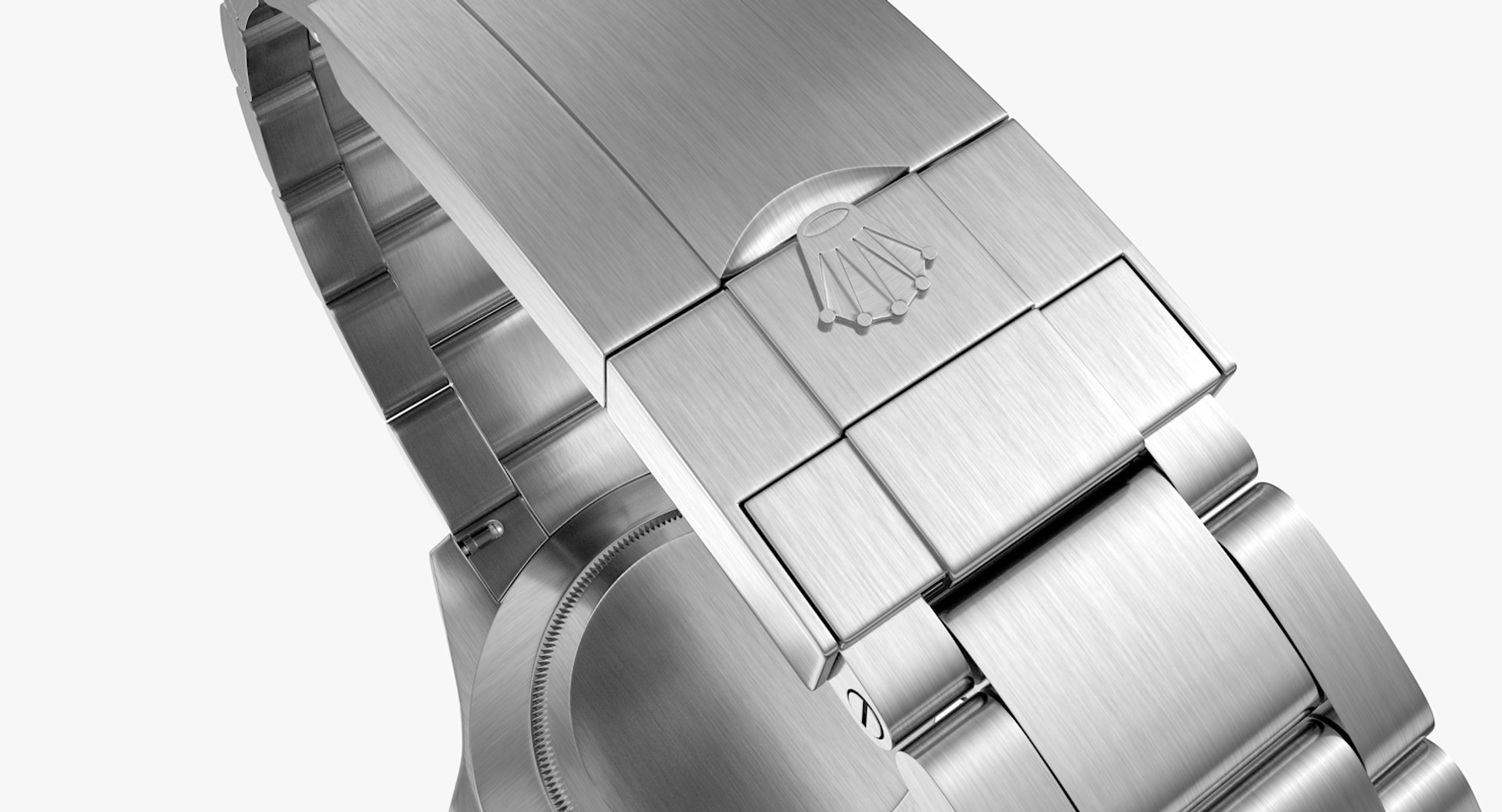 3d model realistic rolex explorer ii
