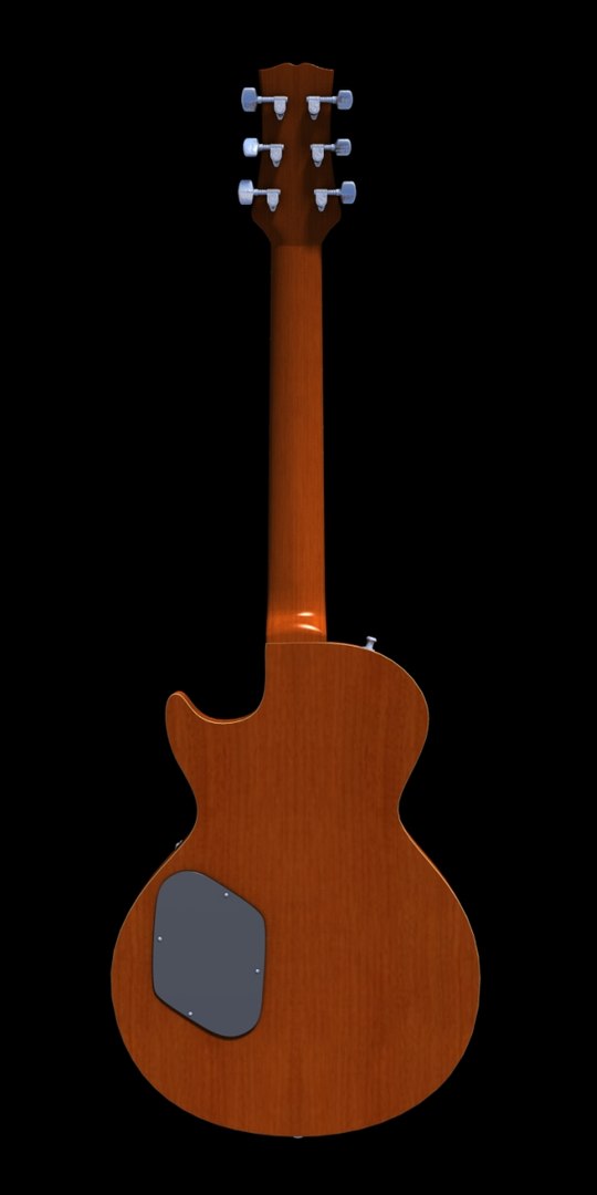 3d Gibson Les Paul Burst