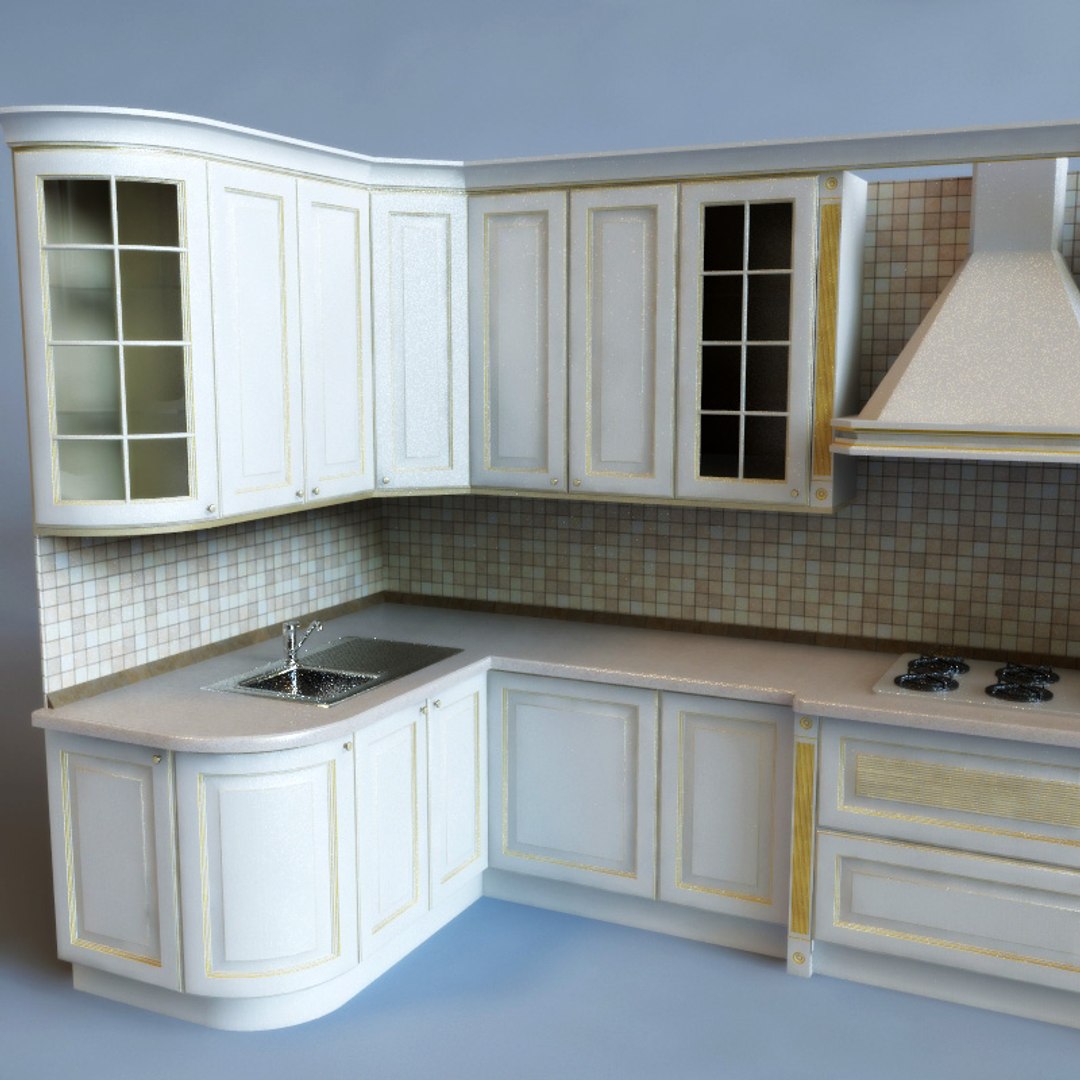 Kitchen Interior 3d 3ds