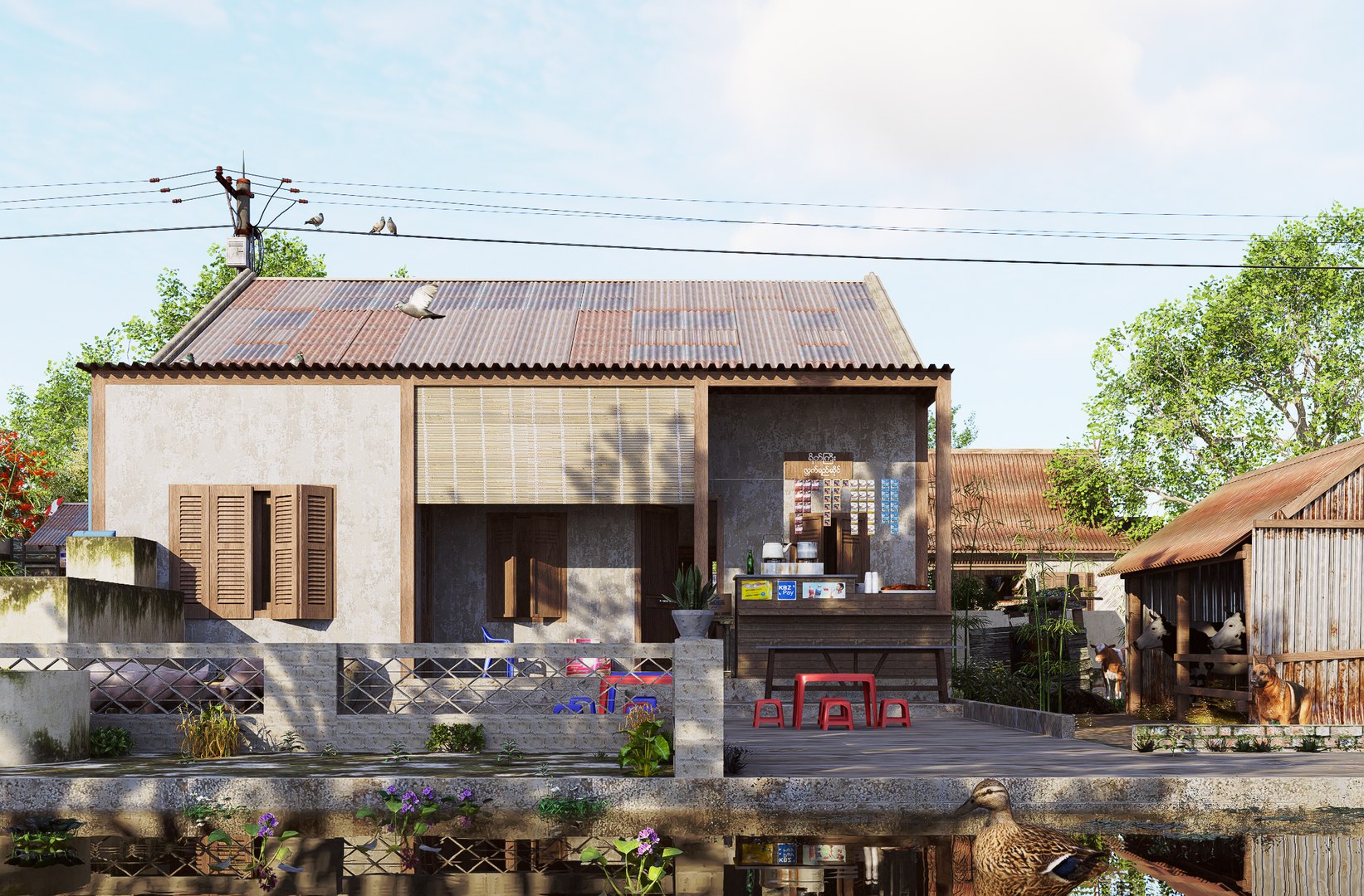 3D COUNTRY HOUSE - TurboSquid 2119960