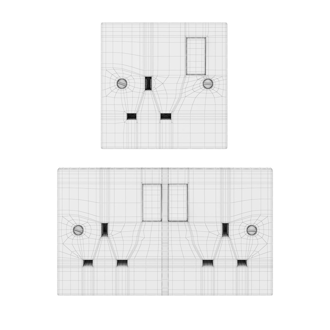 Uk Wall Outlet Single Max