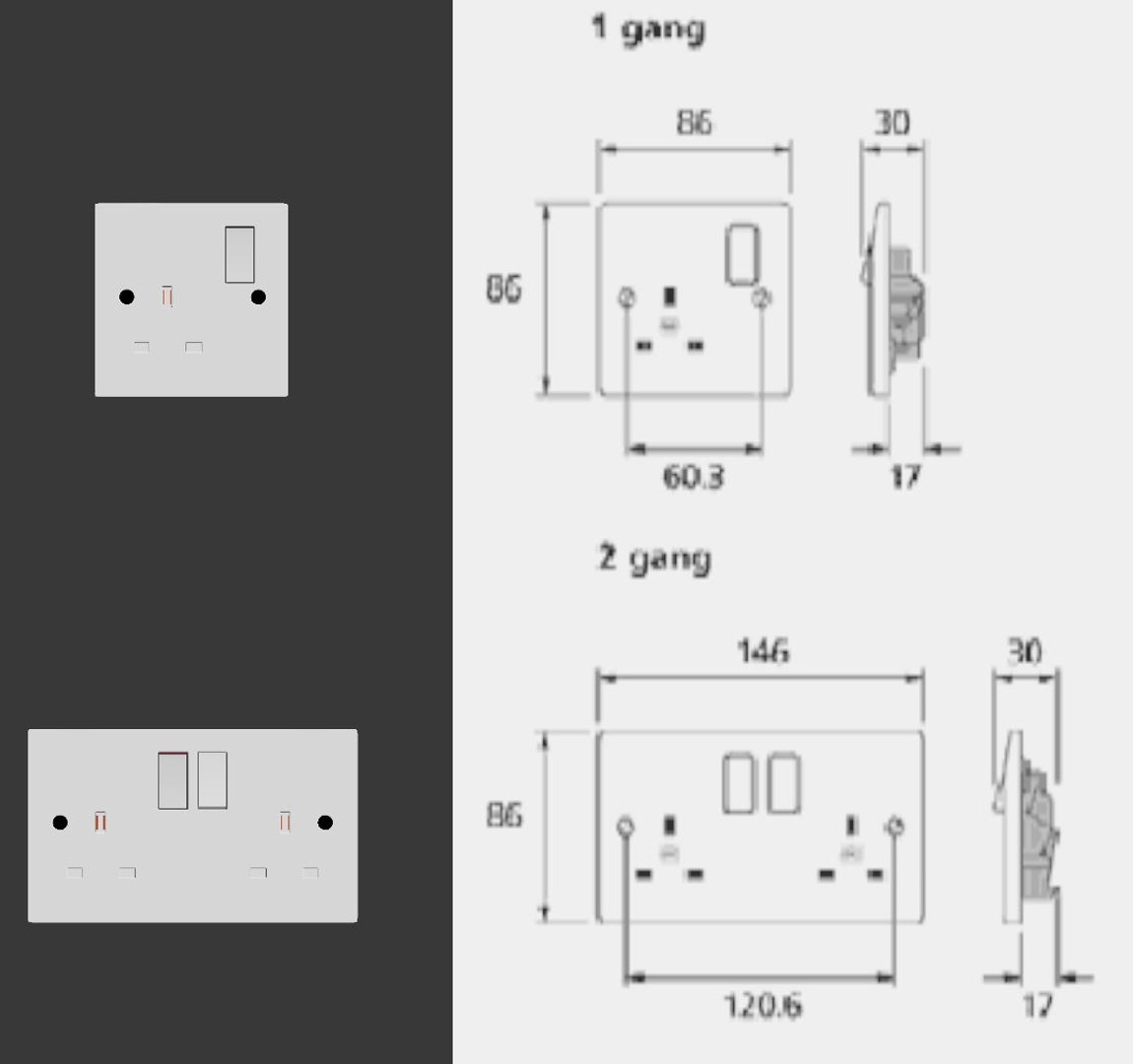 Uk Wall Outlet Single Max