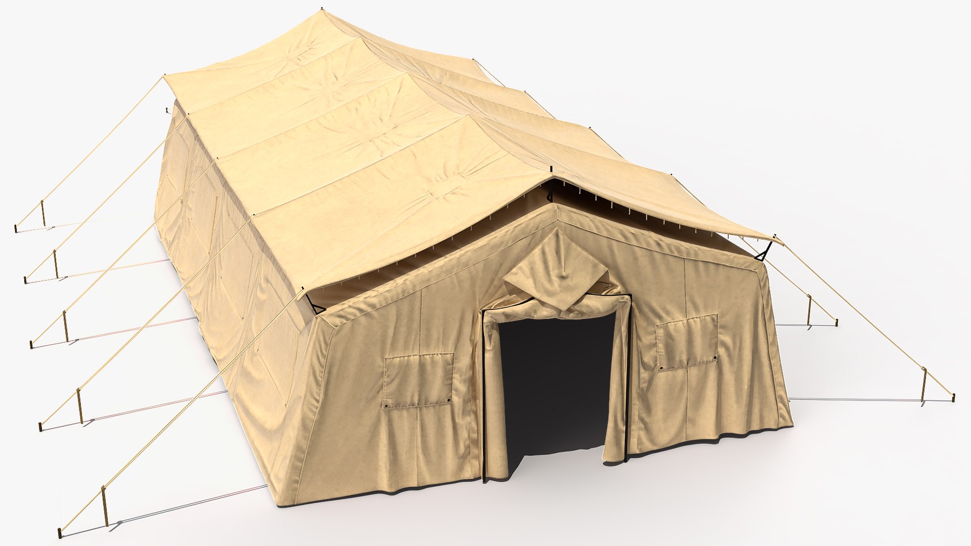 Free 3D army temper tent model - TurboSquid 1591404