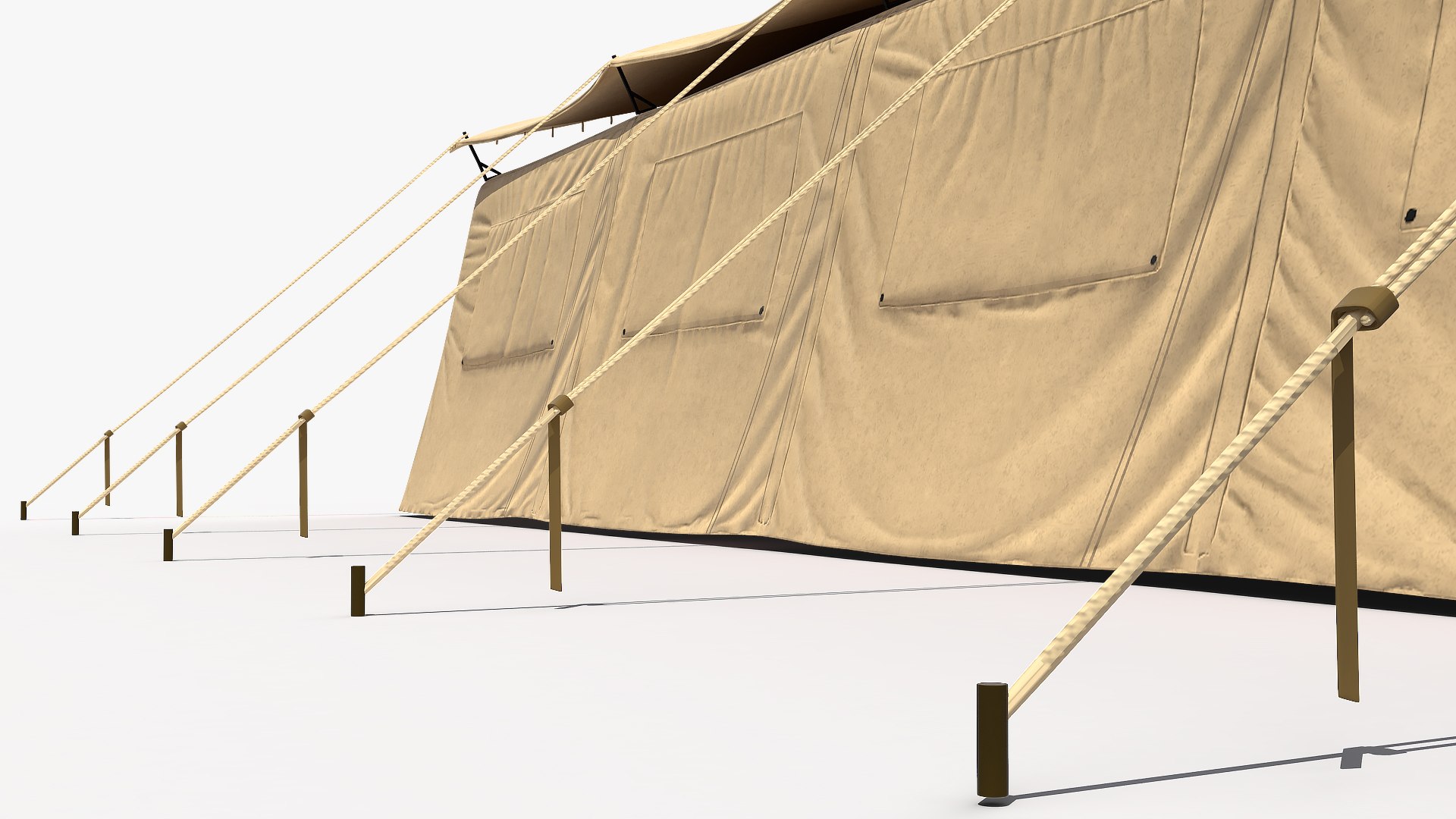 Free 3D army temper tent model - TurboSquid 1591404