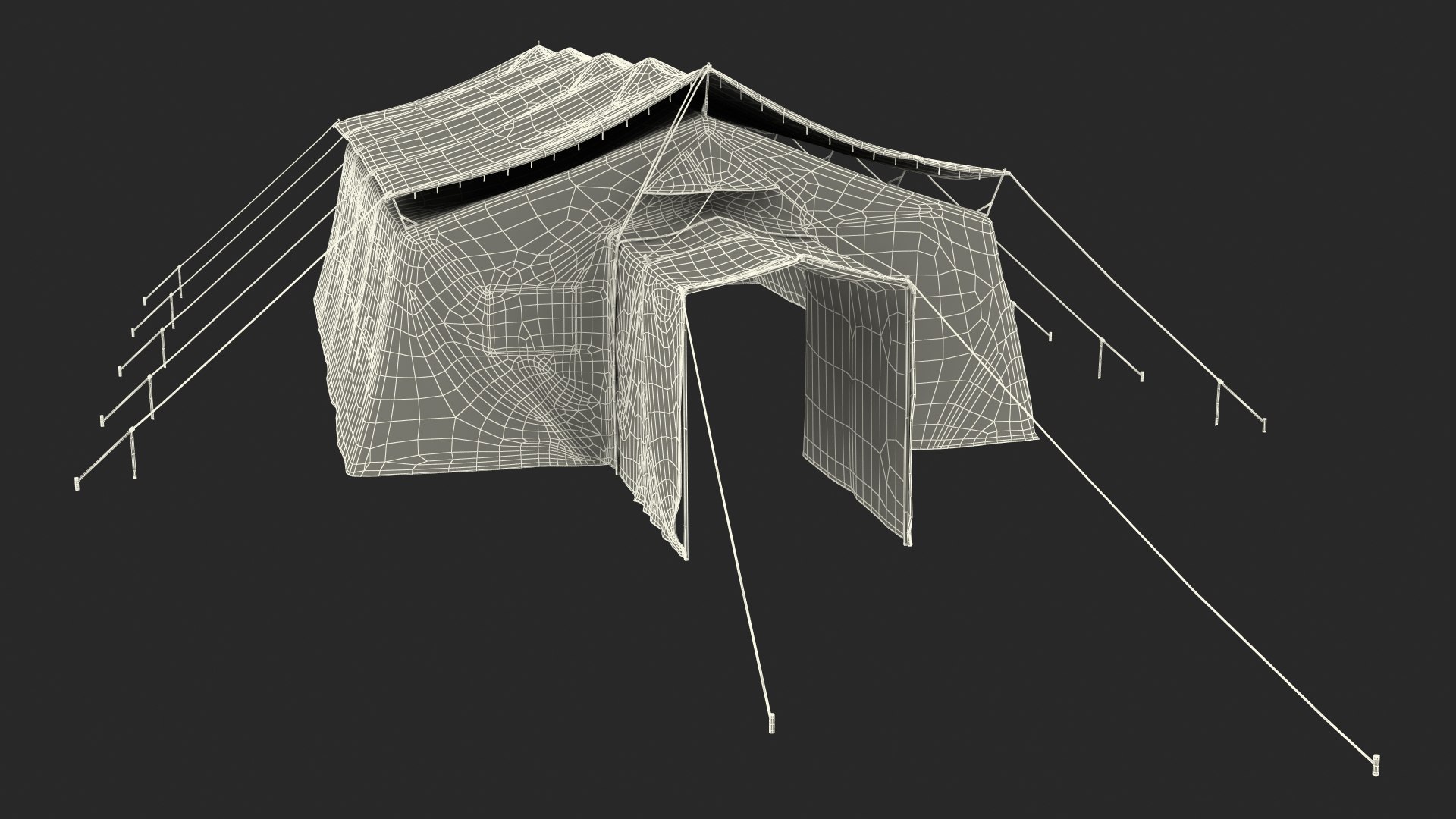 Free 3D Army Temper Tent Model - TurboSquid 1591404