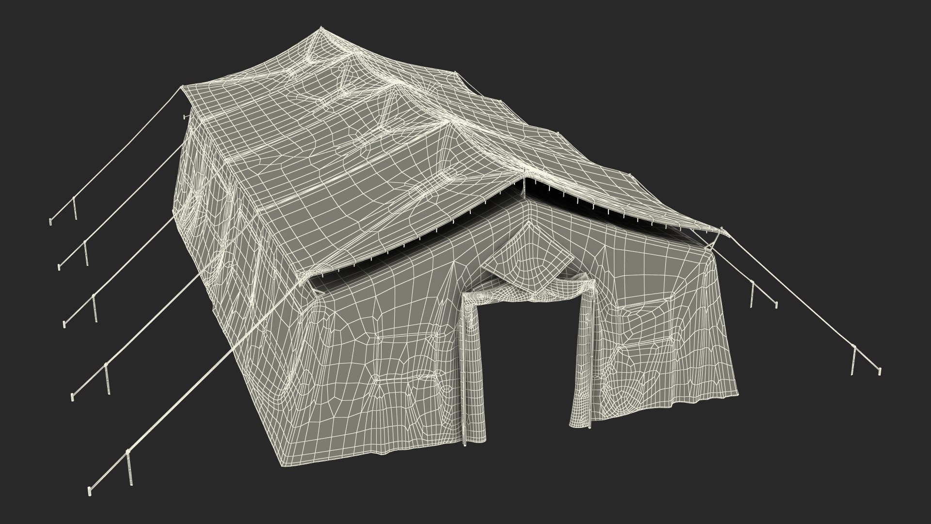 Free 3D army temper tent model - TurboSquid 1591404