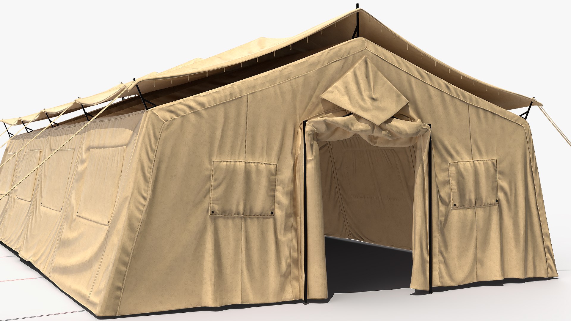 Free 3D army temper tent model - TurboSquid 1591404