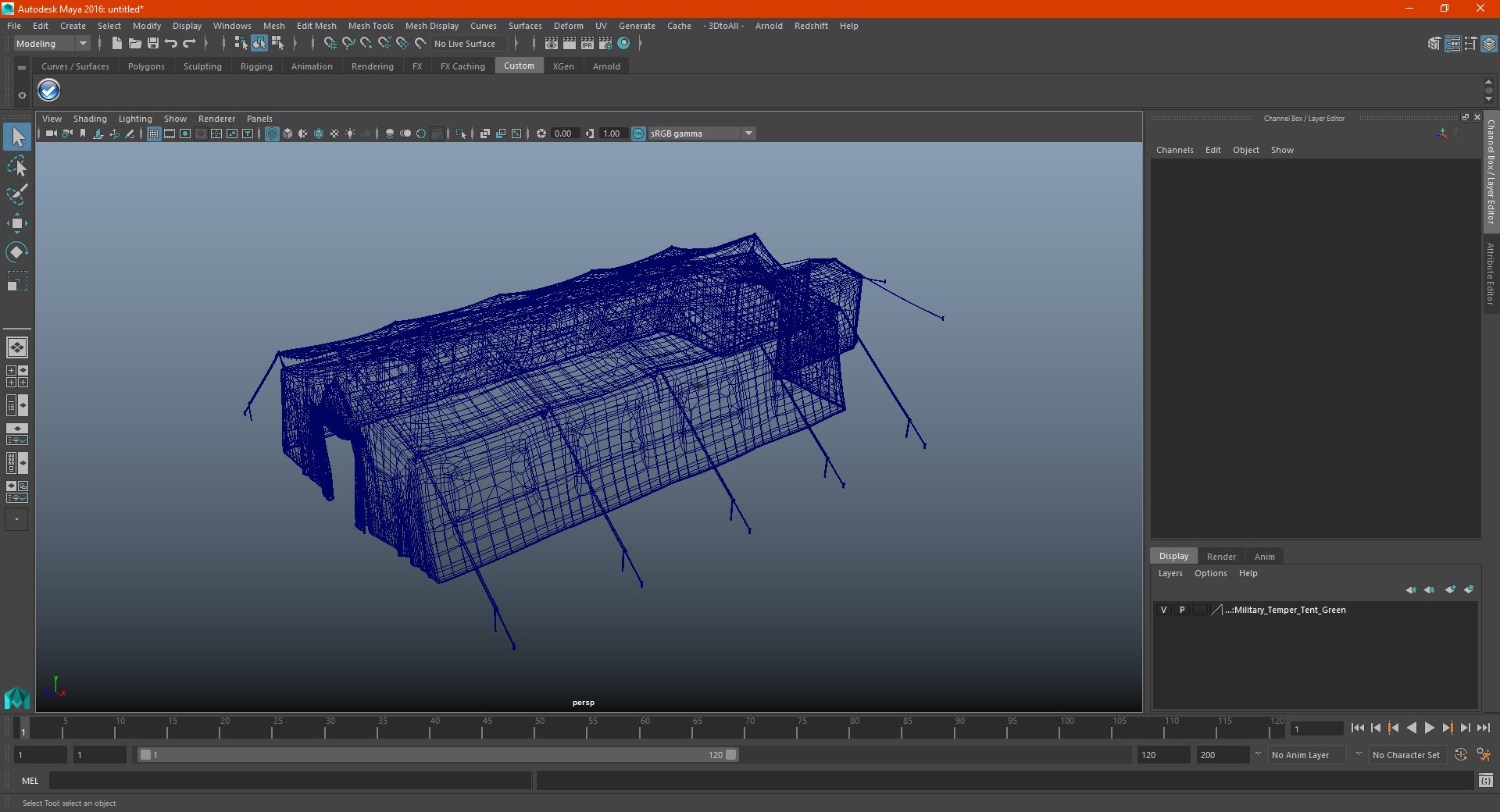 Free 3D Army Temper Tent Model - TurboSquid 1591404