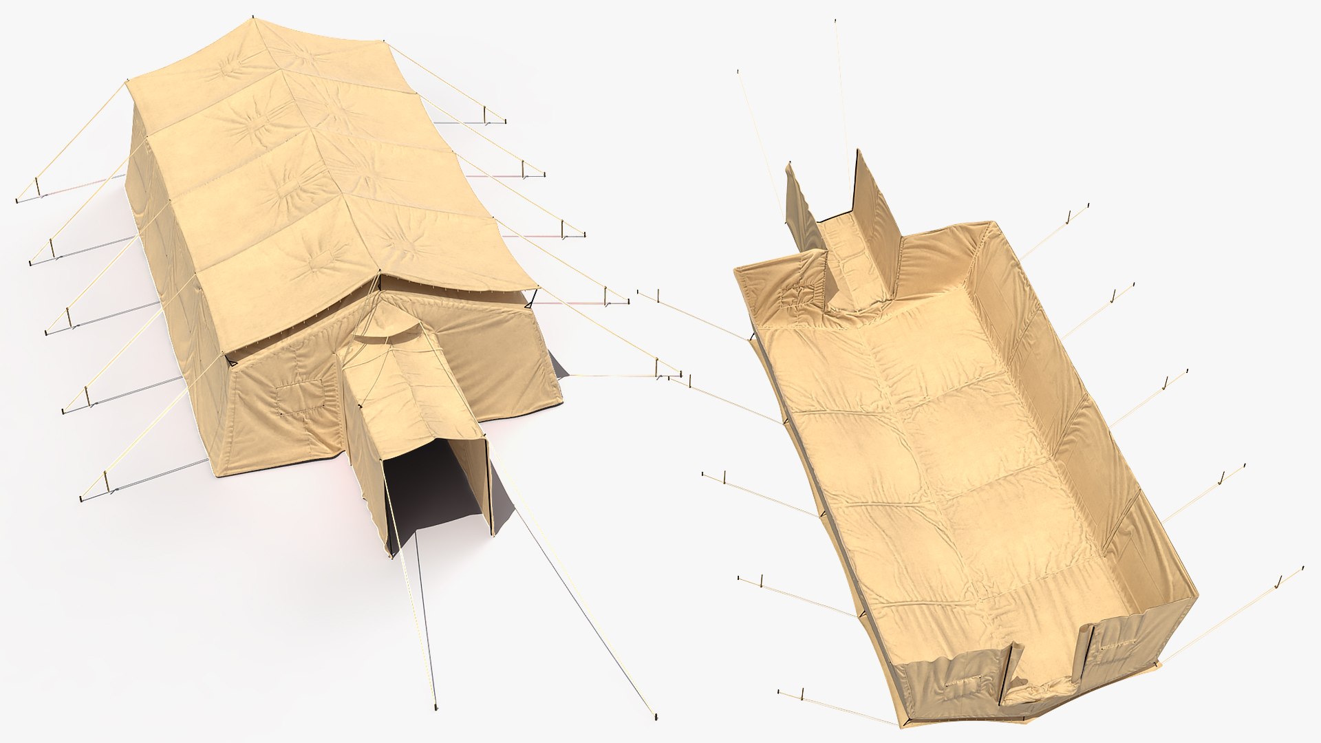 Free 3D army temper tent model - TurboSquid 1591404