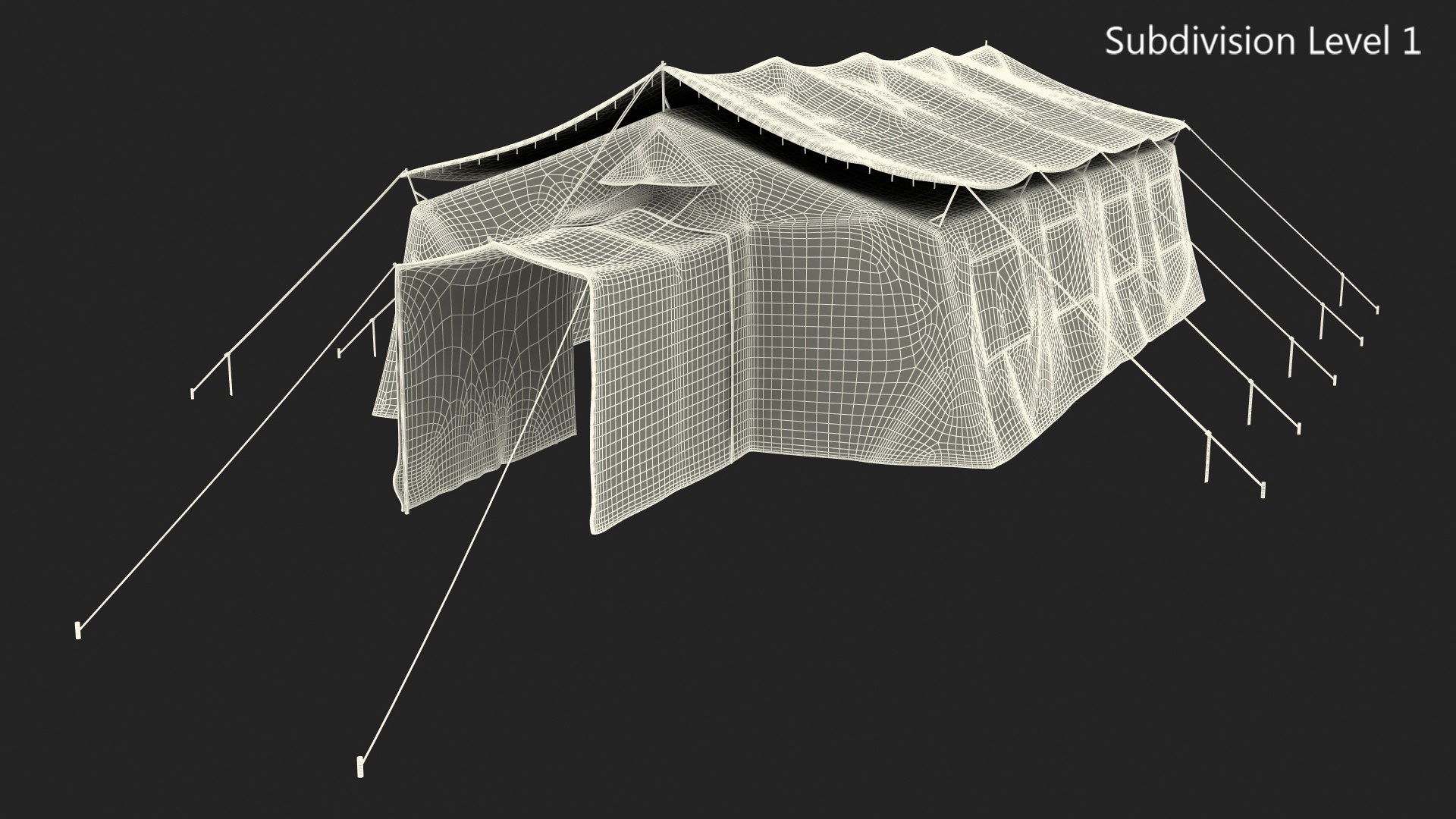 Free 3D army temper tent model - TurboSquid 1591404