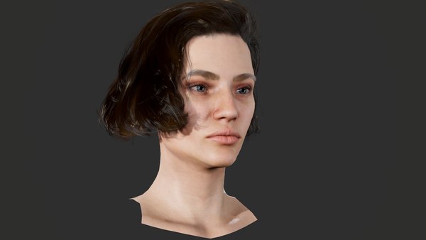 5 realistic models of heads 3D model - TurboSquid 1782441