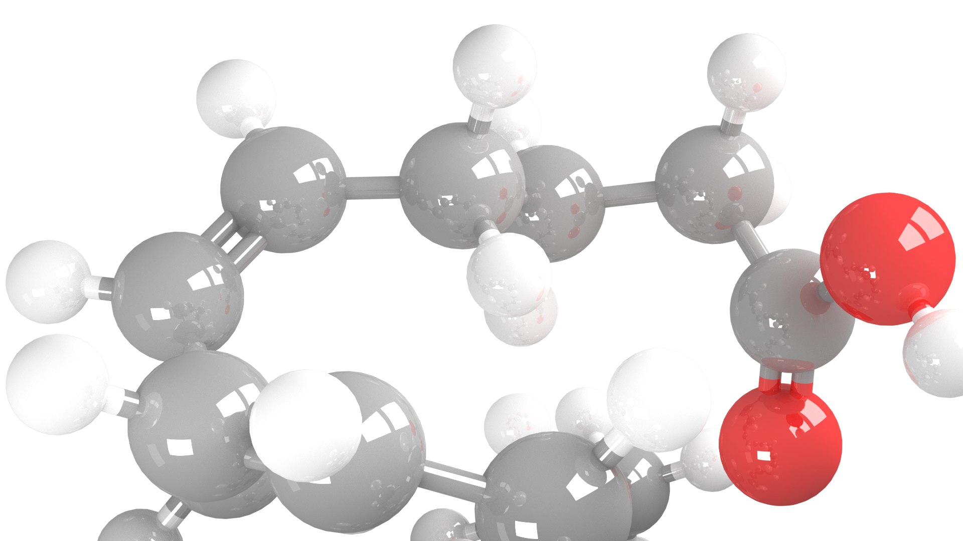 3D Arachidonic acid - C20H32O2 Molecular Structure model - TurboSquid ...