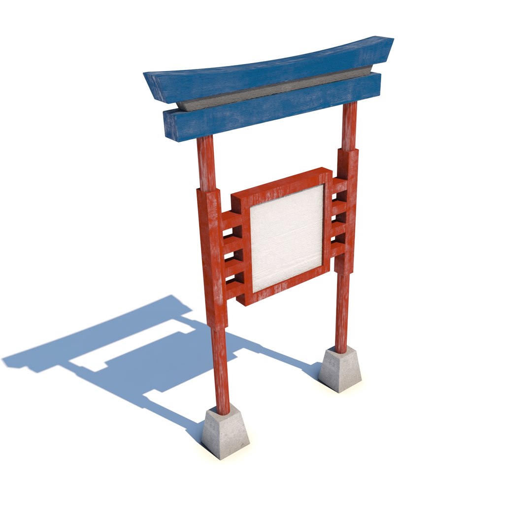 Japanese Information Table Model - TurboSquid 1779011