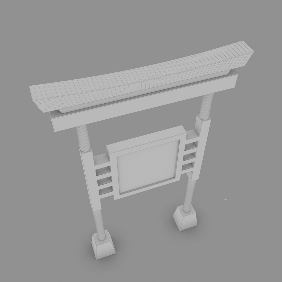 Japanese Information Table Model - TurboSquid 1779011