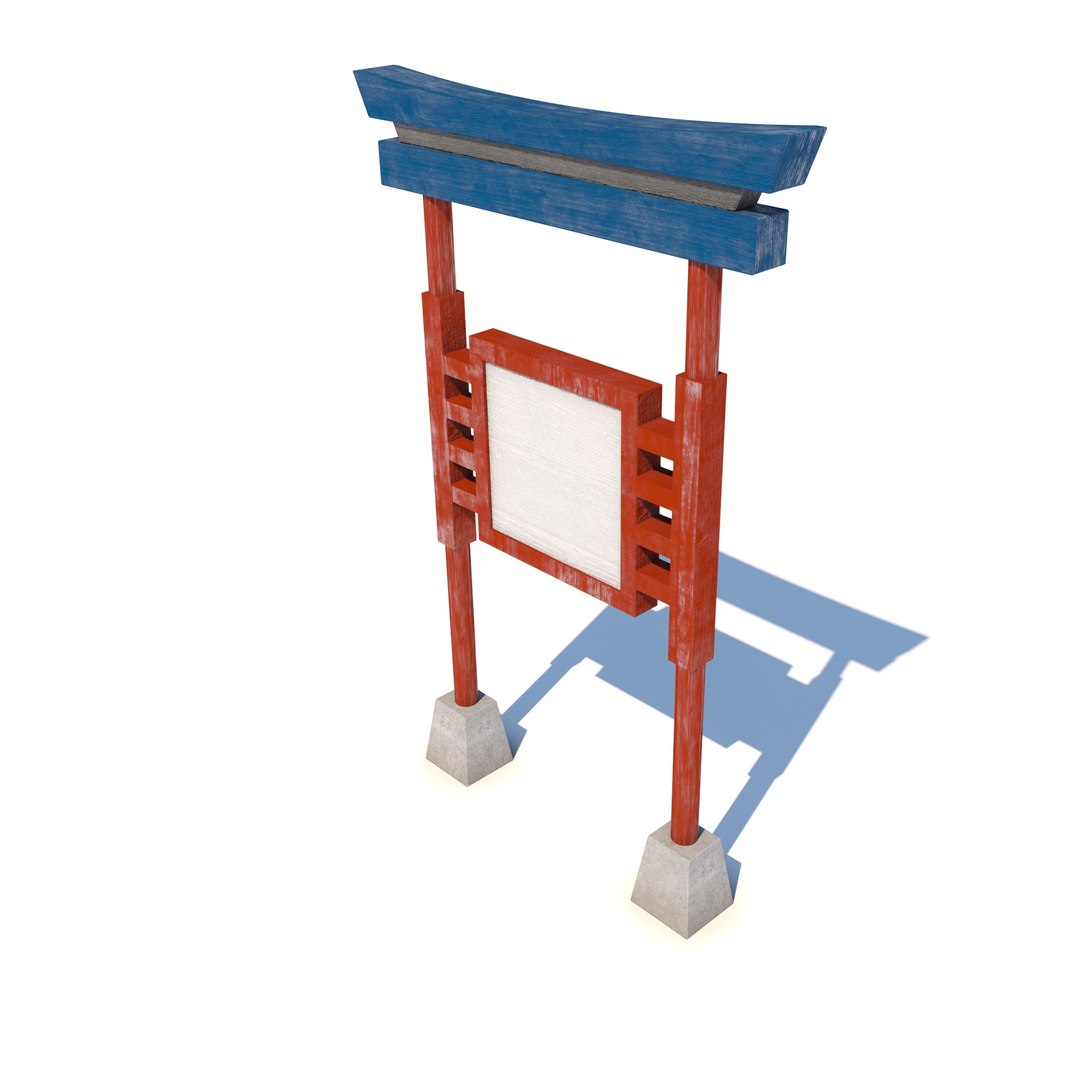 Japanese Information Table Model - TurboSquid 1779011