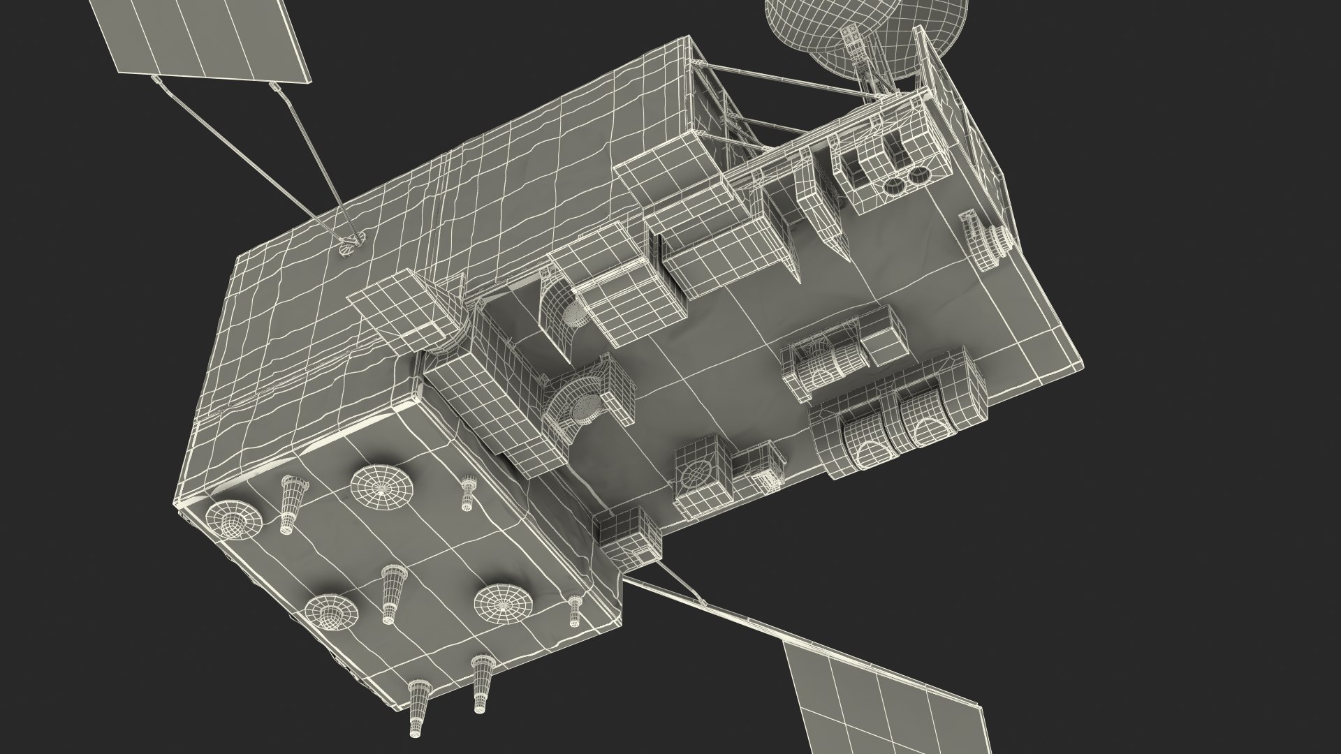 Multifunctional Geostationary Satellite 3D Model - TurboSquid 2385594