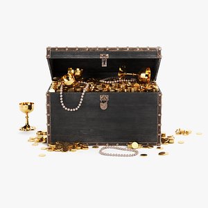 Rigged Wooden Chest 3D Models With Enhanced License Tiers For Download ...