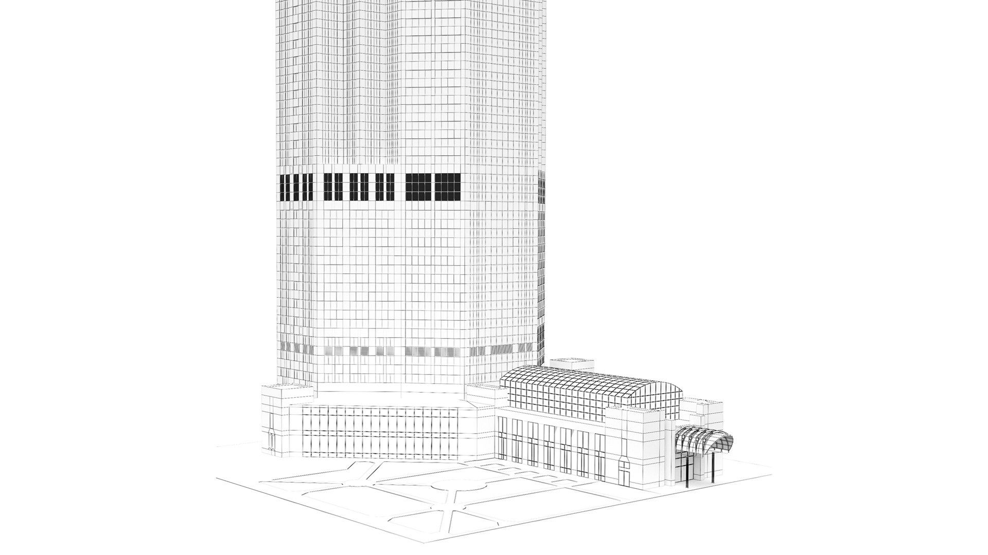 3D Building 311 S Wacker Dr Chicago IL Model - TurboSquid 1991505