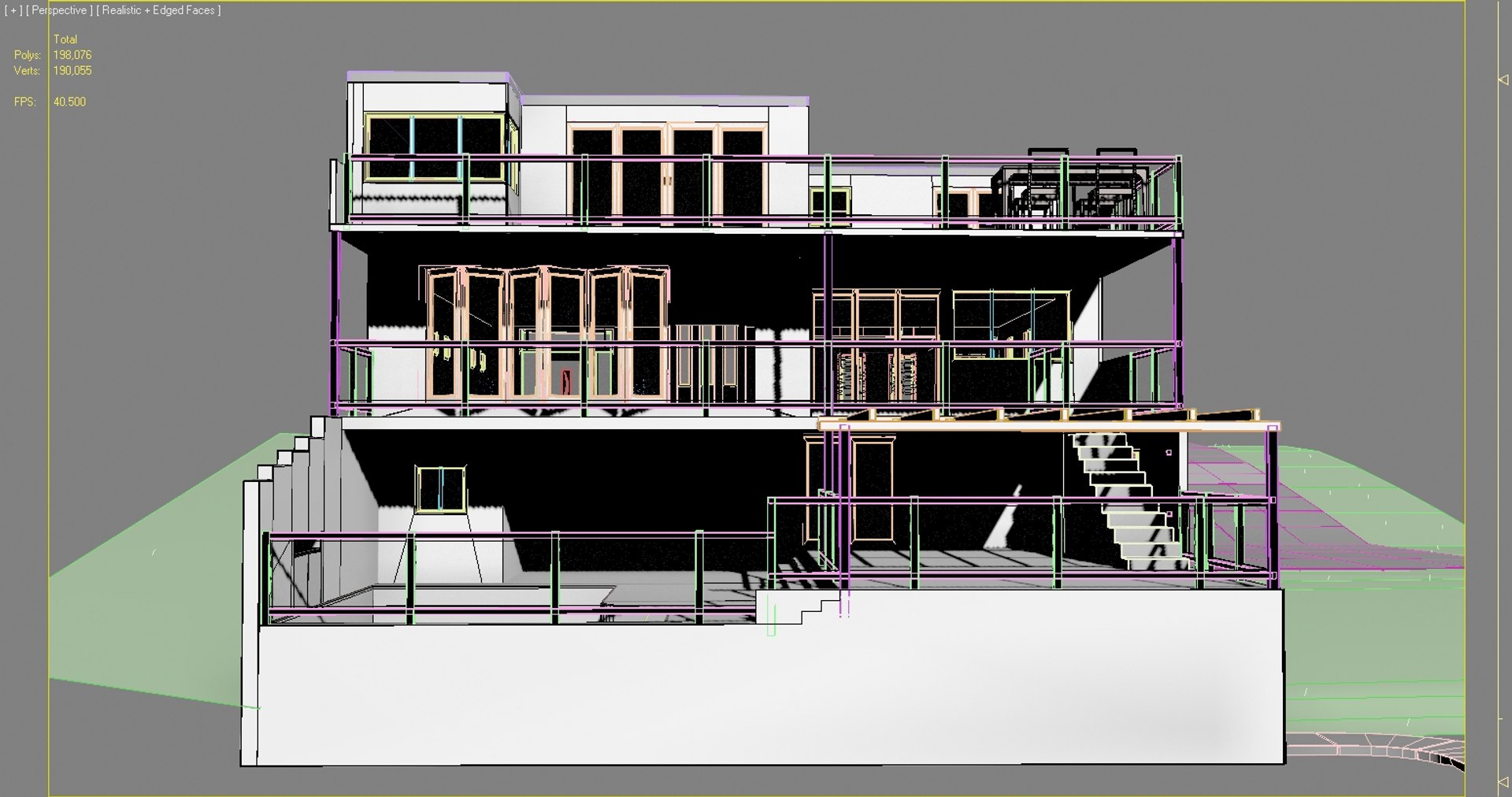 3d max house modelled