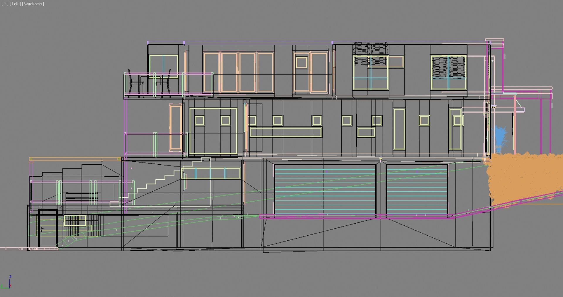 3d max house modelled