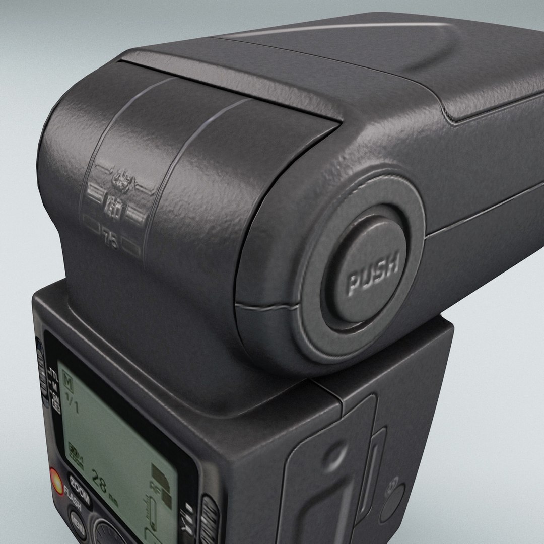 3d model of speedlites set modelled