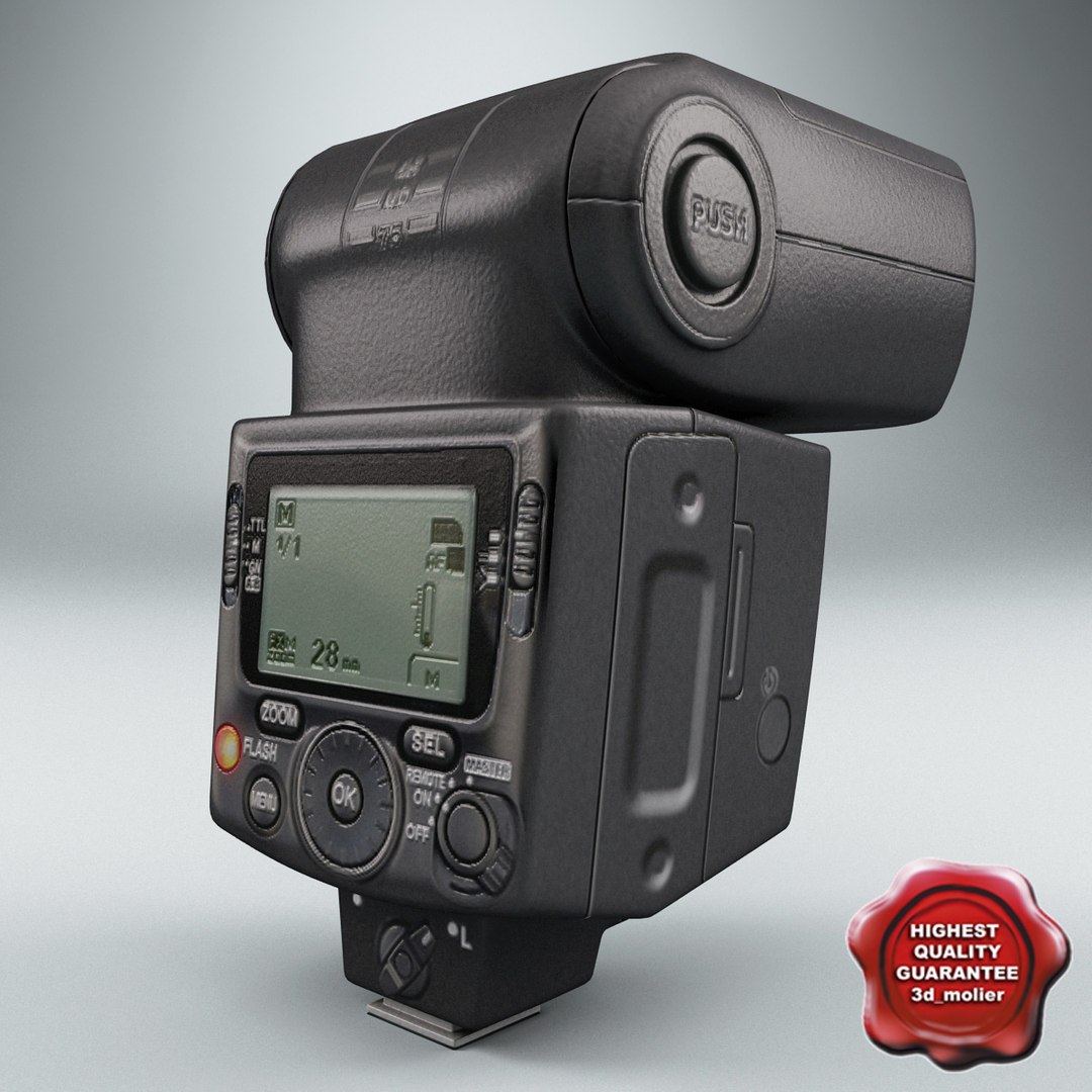 3d model of speedlites set modelled