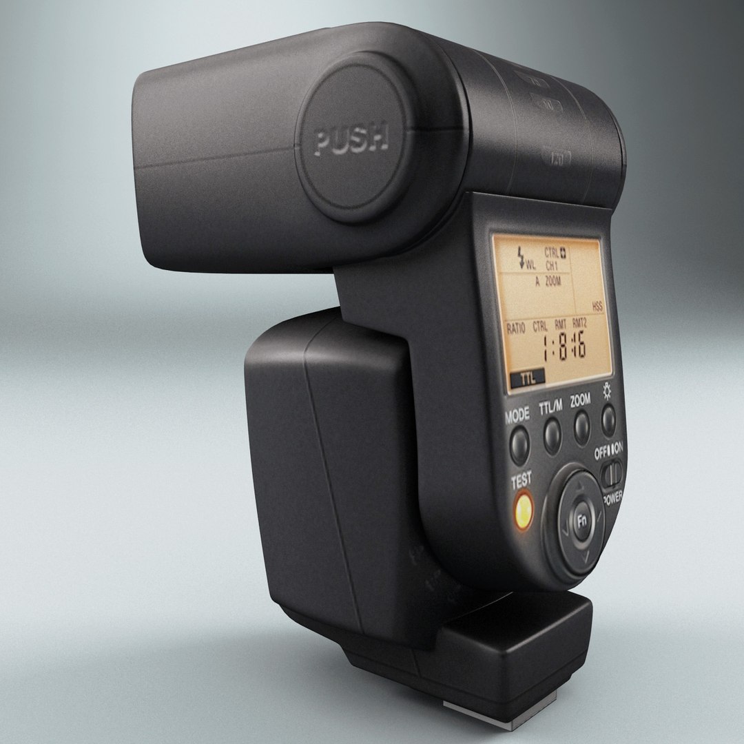 3d model of speedlites set modelled