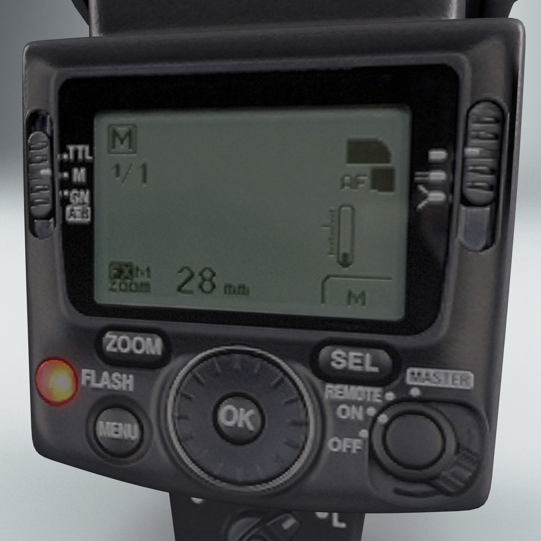 3d model of speedlites set modelled