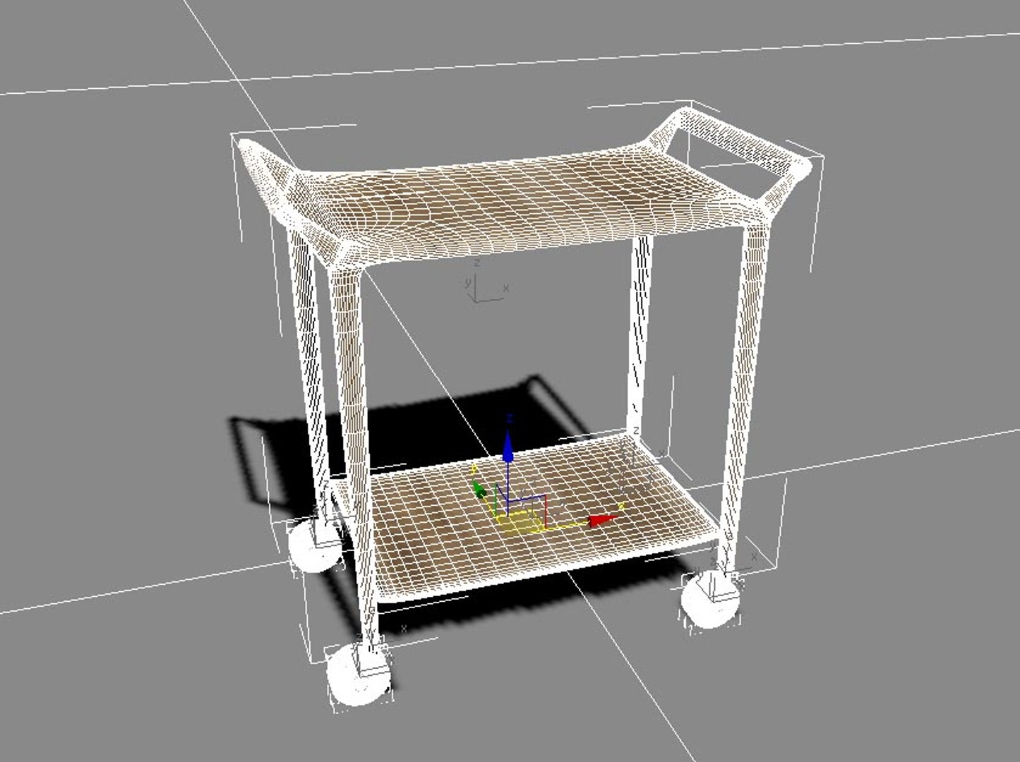 Trolly Wagon Cart 3d Model