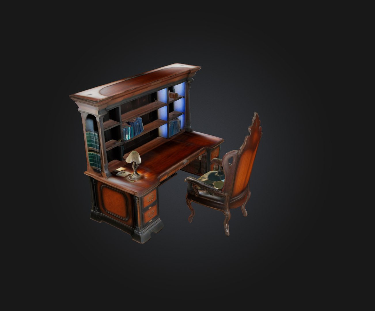 Desk And Chair 3D Model - TurboSquid 2285298