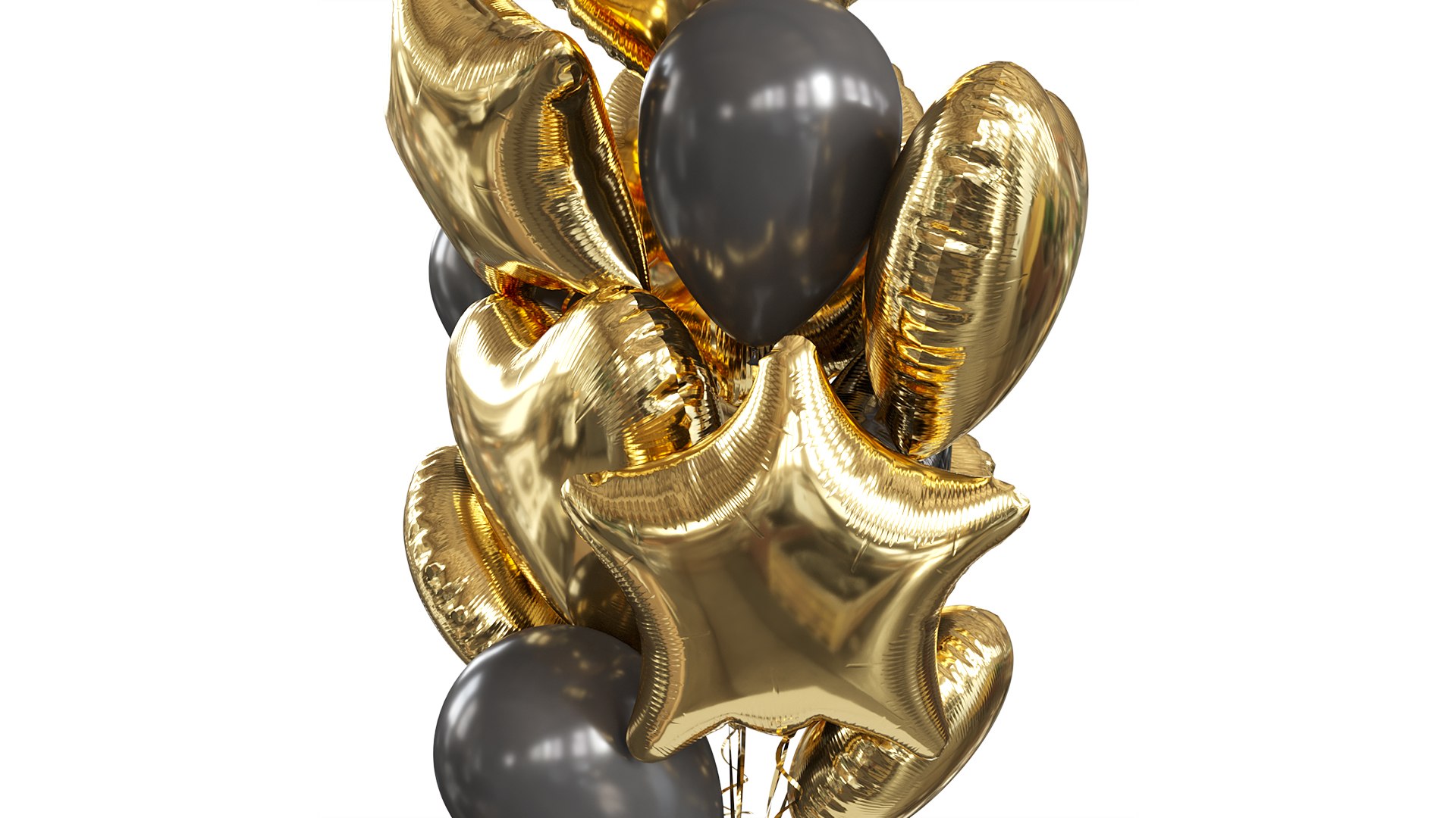 3D Foil Balloons Model - TurboSquid 2077519