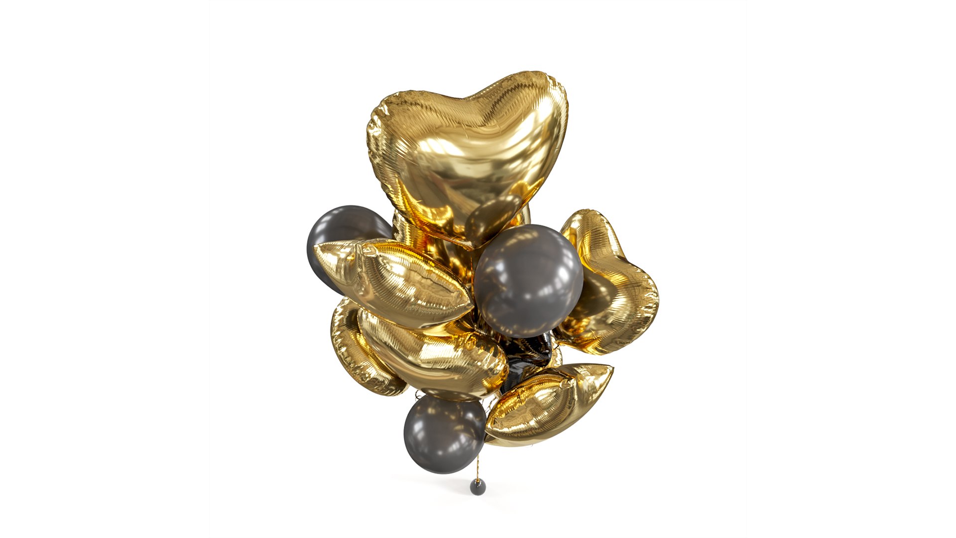 3D Foil Balloons Model - TurboSquid 2077519