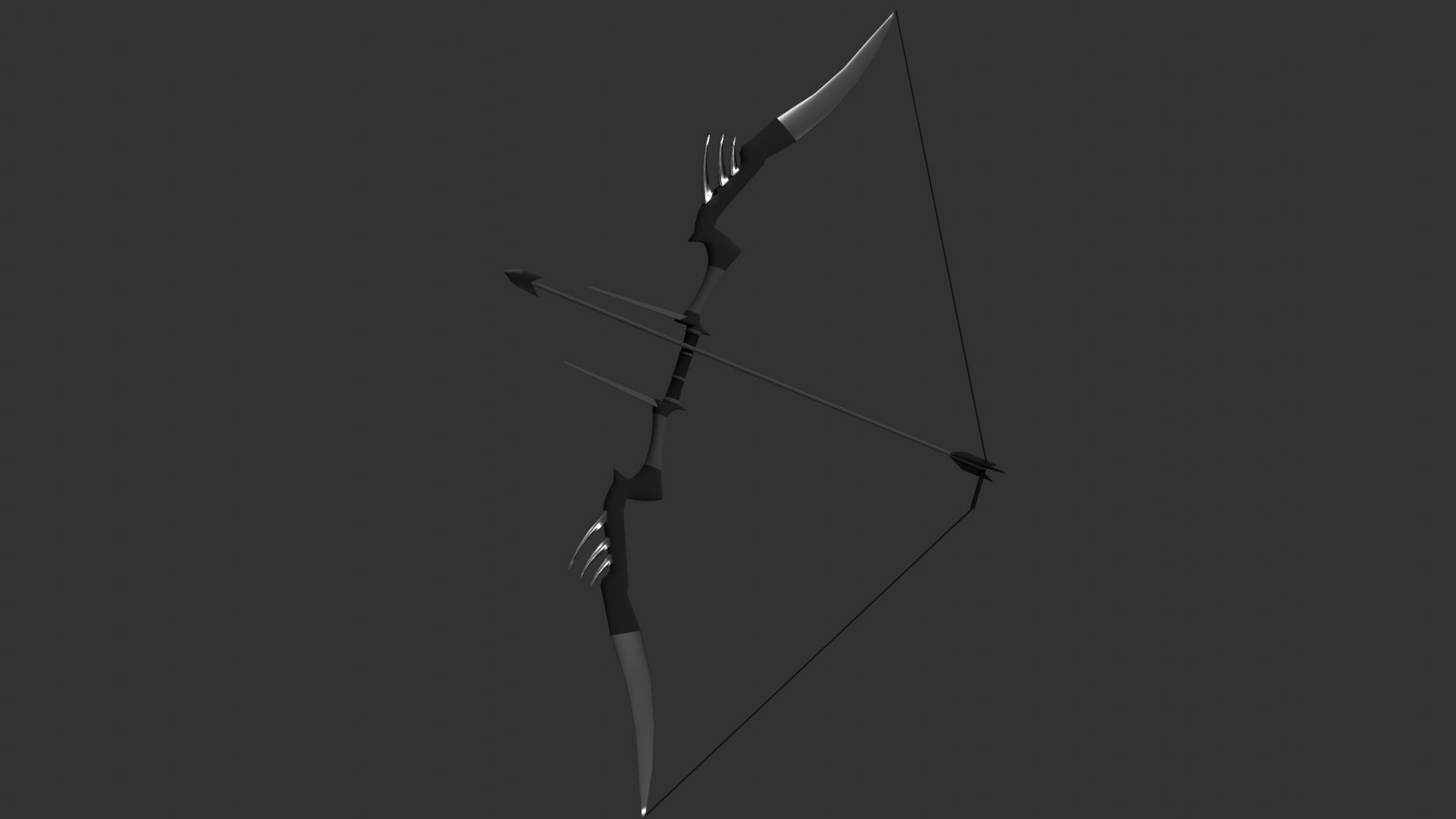 3D model Fantasy Demon Bow - TurboSquid 1736919
