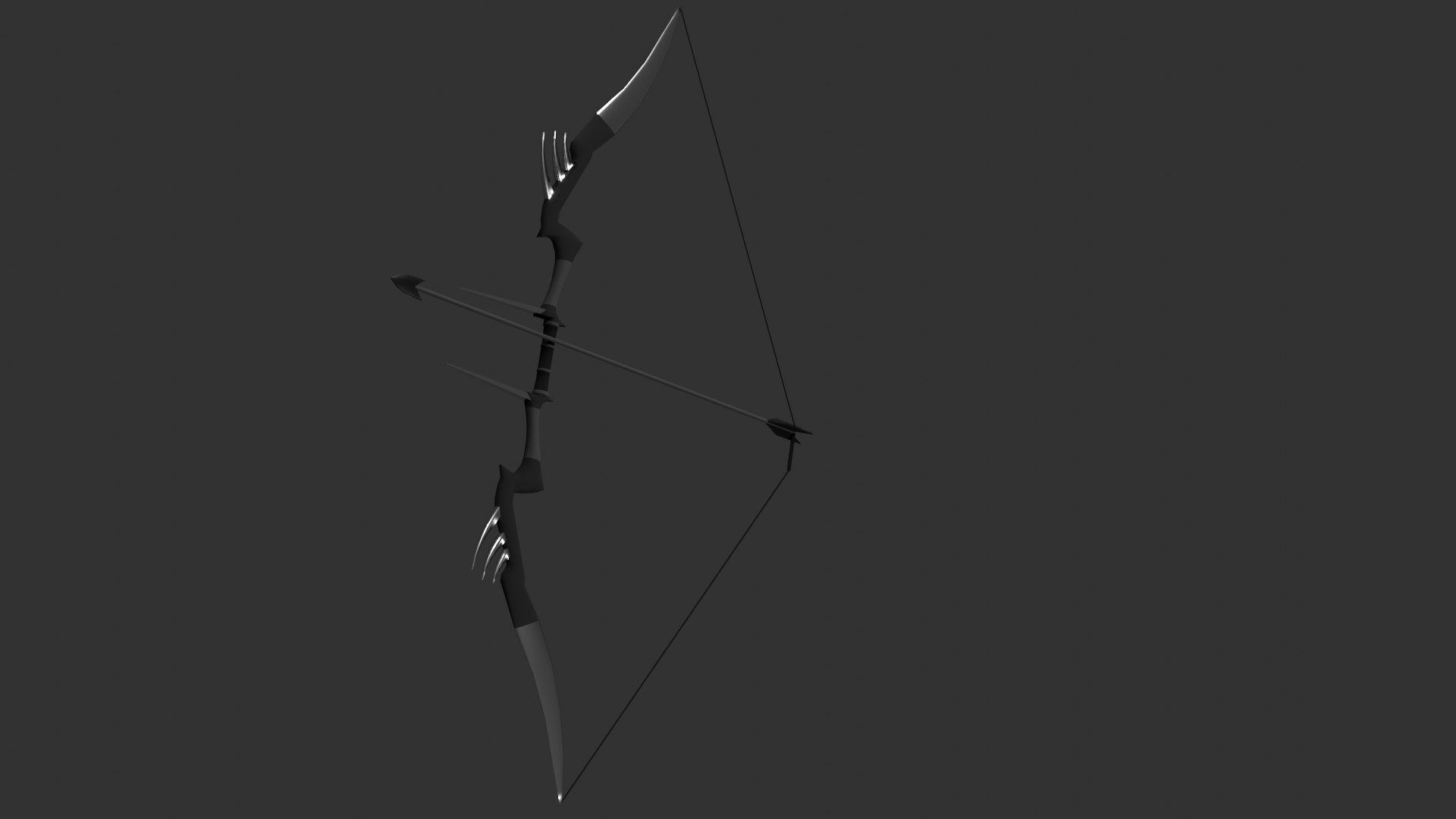 3D model Fantasy Demon Bow - TurboSquid 1736919