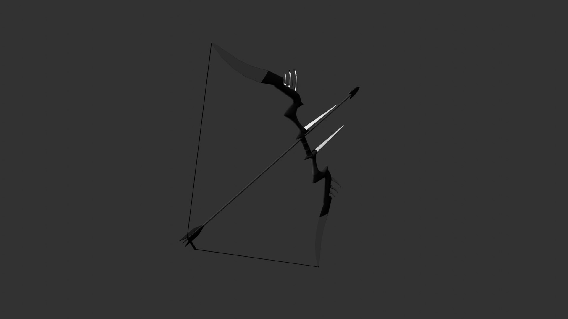 3D model Fantasy Demon Bow - TurboSquid 1736919