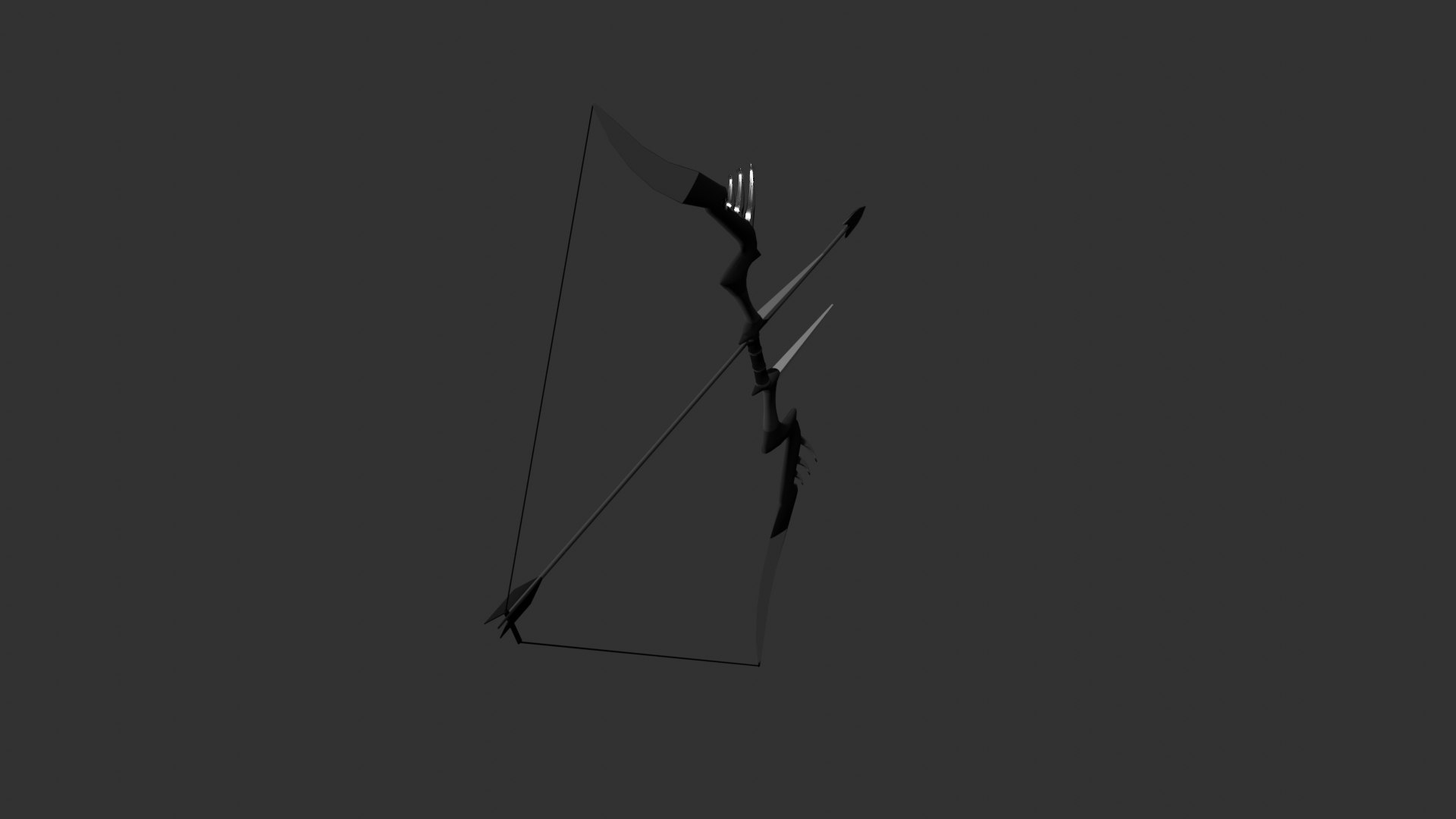 3D model Fantasy Demon Bow - TurboSquid 1736919