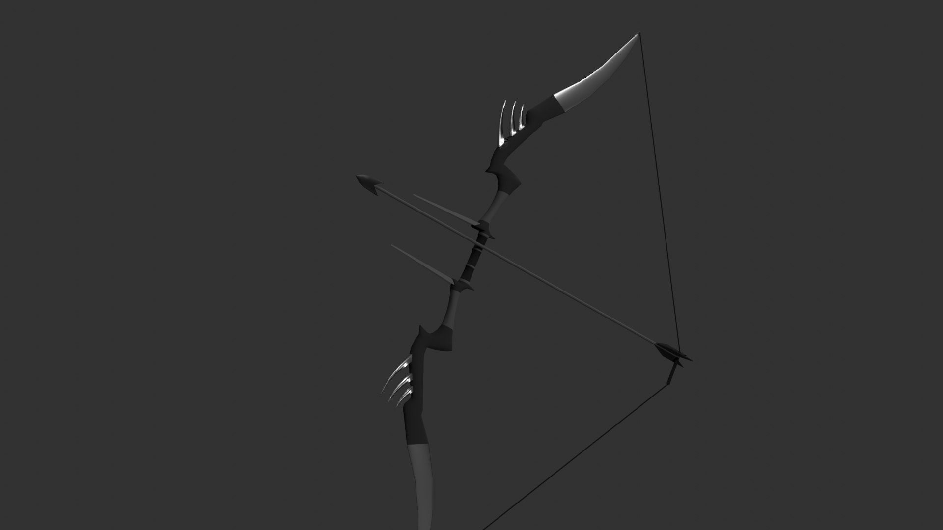 3D model Fantasy Demon Bow - TurboSquid 1736919