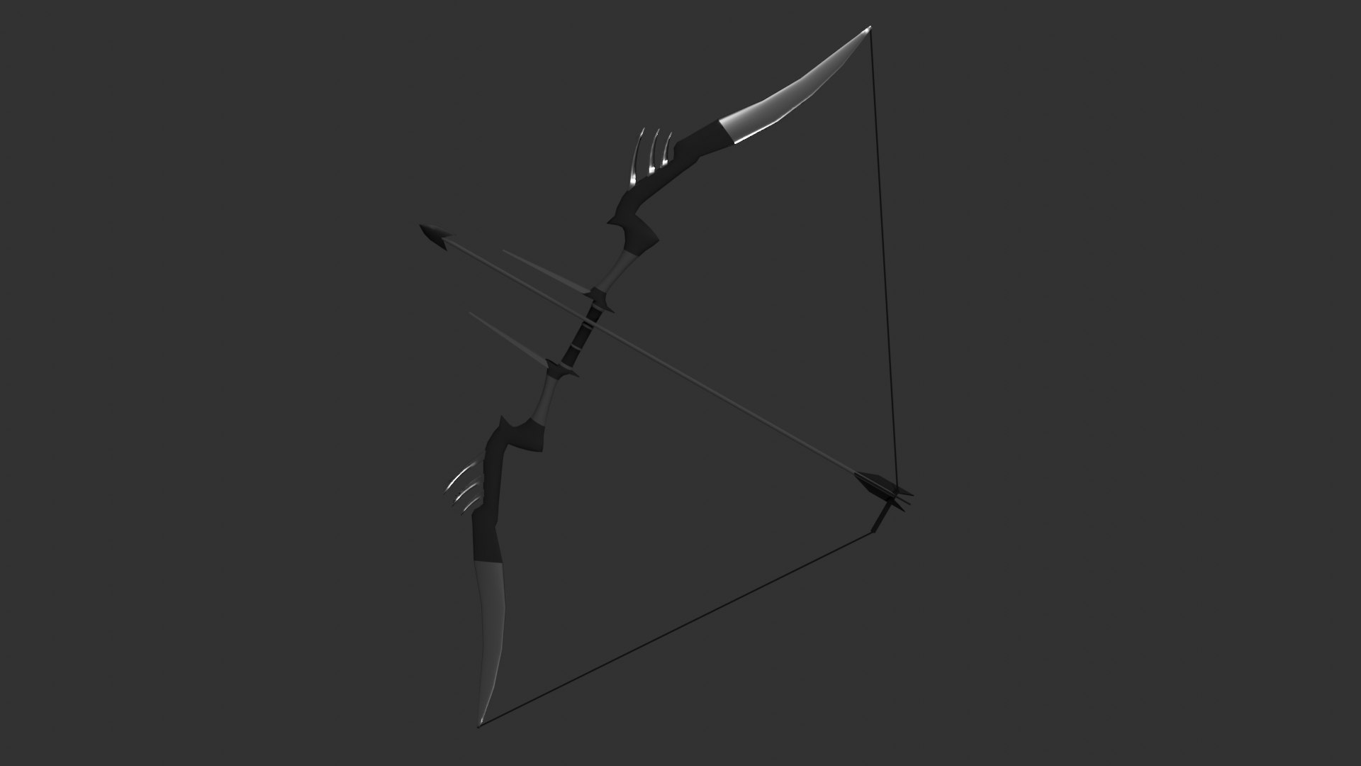 3D model Fantasy Demon Bow - TurboSquid 1736919