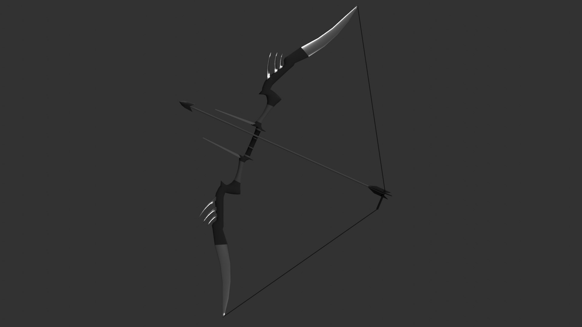 3D model Fantasy Demon Bow - TurboSquid 1736919