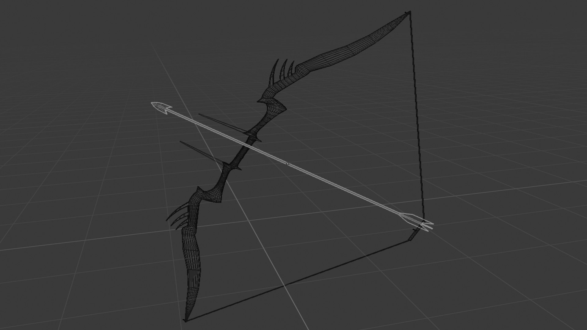3D model Fantasy Demon Bow - TurboSquid 1736919