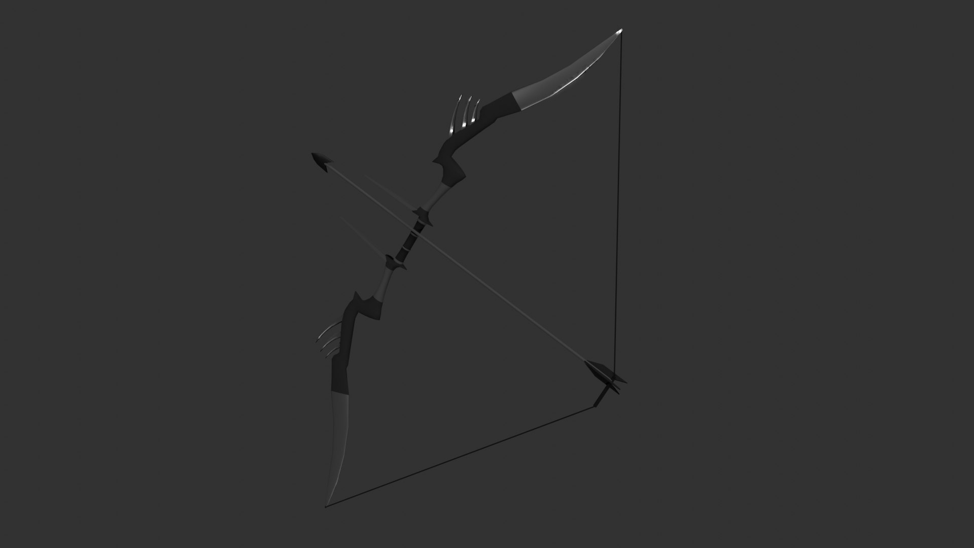 3D model Fantasy Demon Bow - TurboSquid 1736919