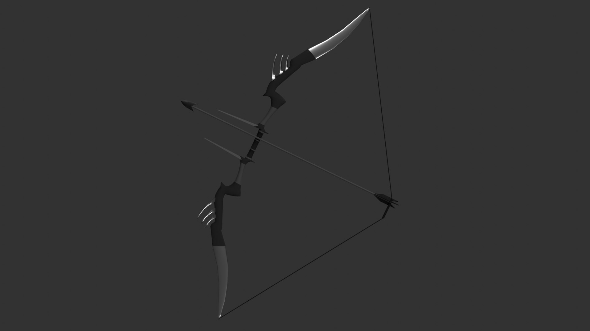3D model Fantasy Demon Bow - TurboSquid 1736919