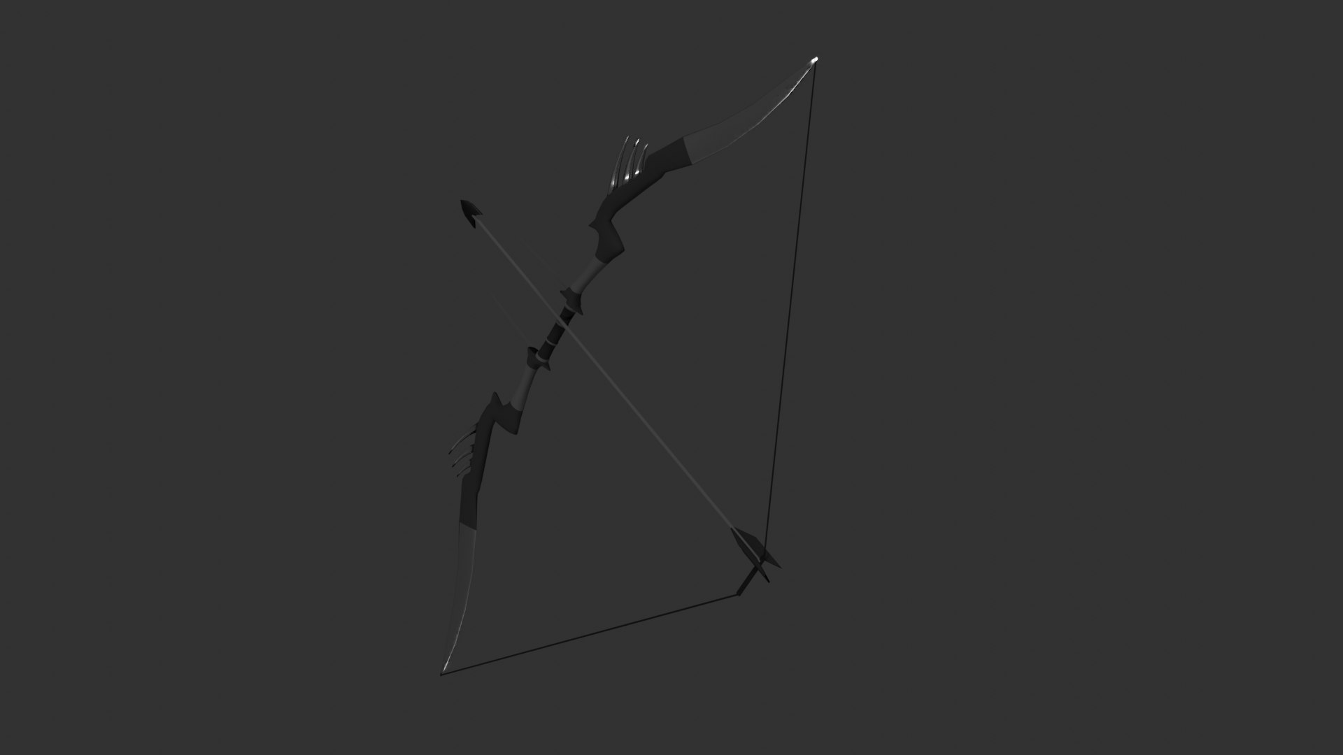 3D model Fantasy Demon Bow - TurboSquid 1736919