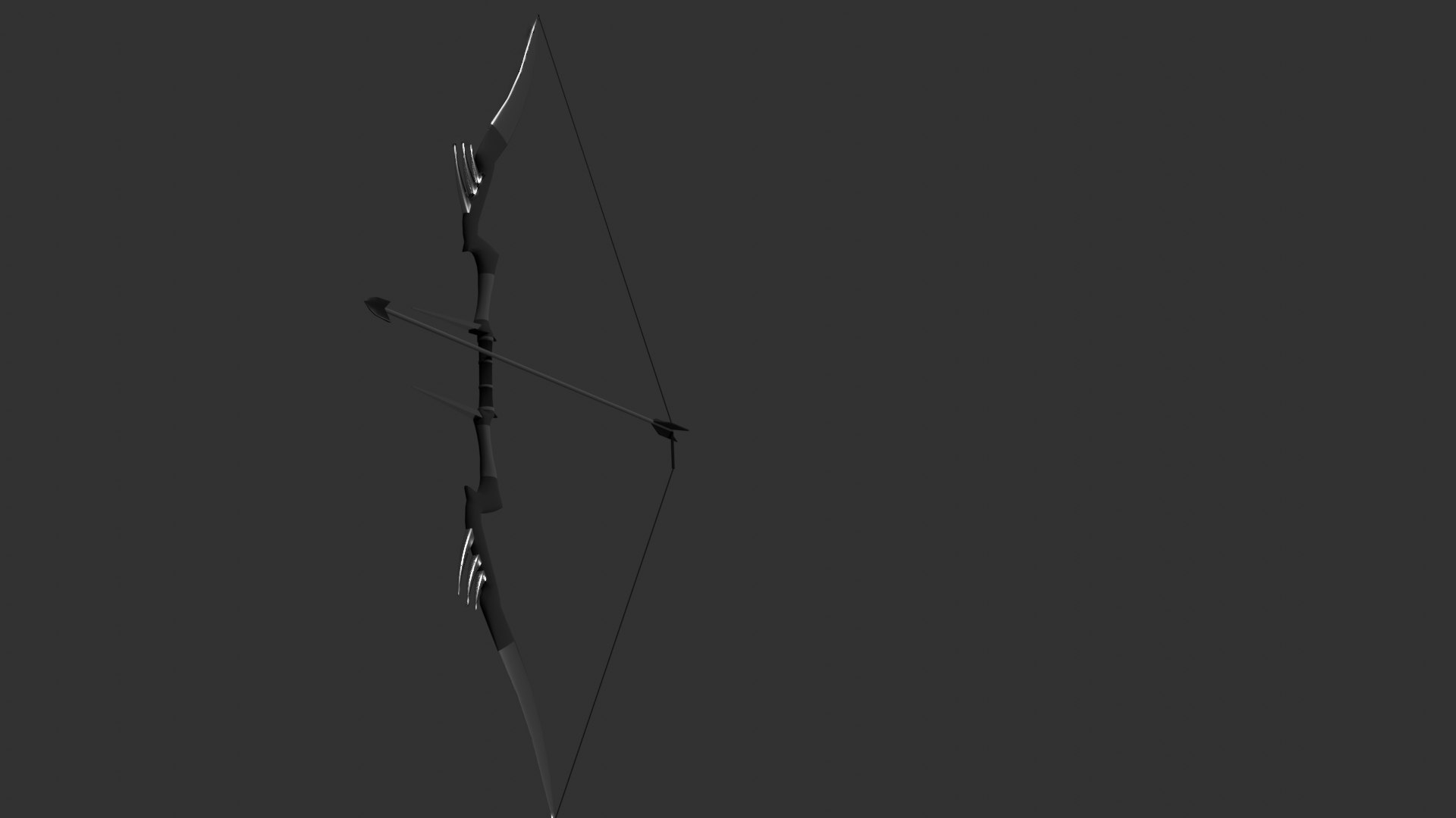 3D model Fantasy Demon Bow - TurboSquid 1736919