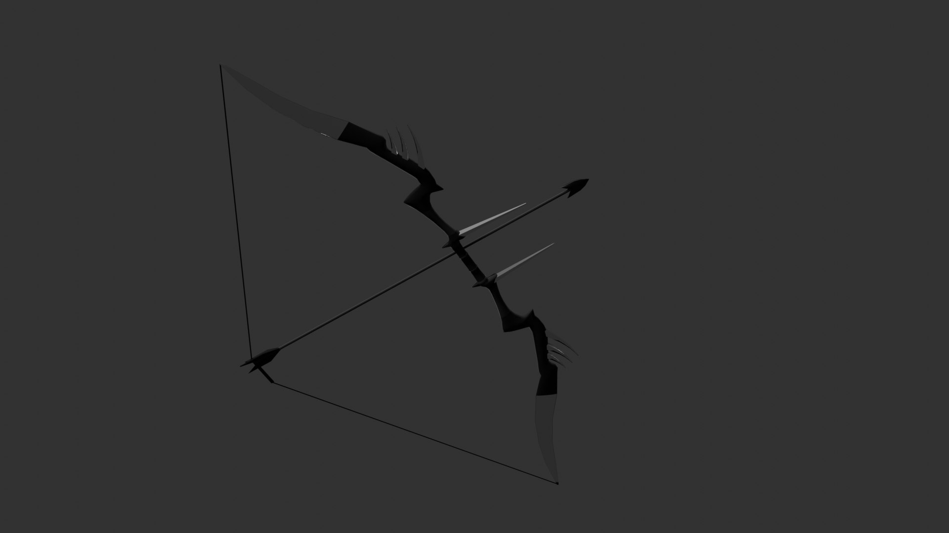 3D model Fantasy Demon Bow - TurboSquid 1736919