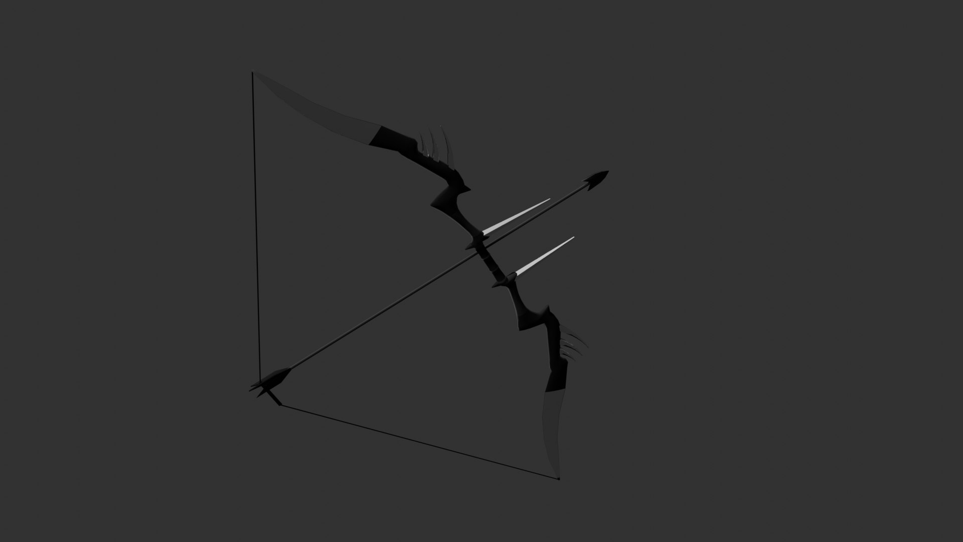 3D model Fantasy Demon Bow - TurboSquid 1736919